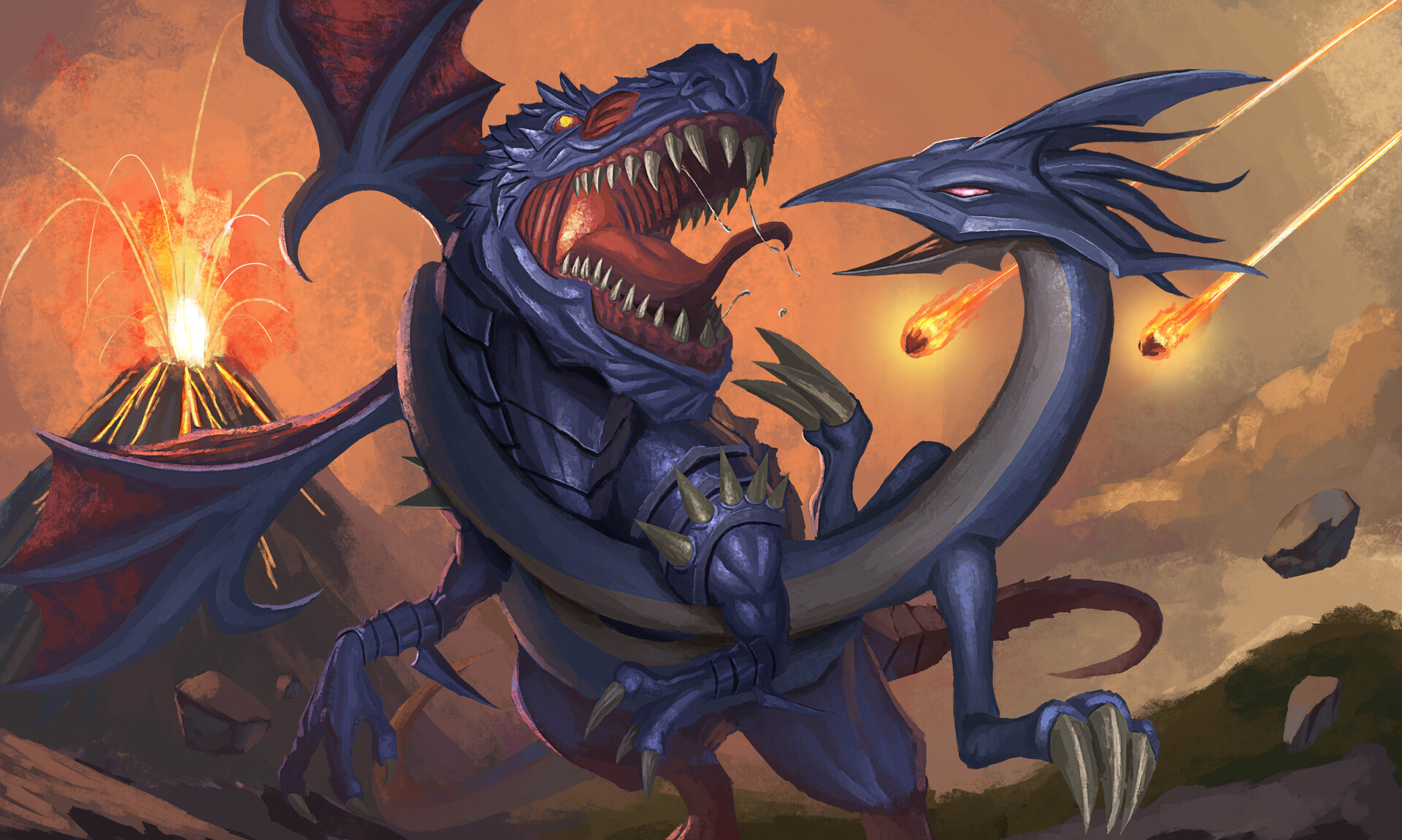 ArtStation - yugioh Black tyrano