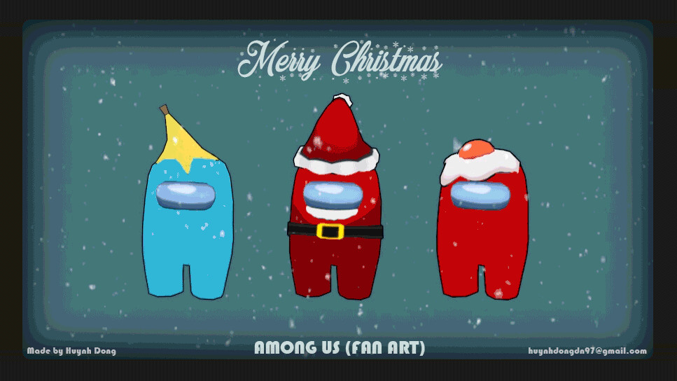 ArtStation - Among Us with Christmas