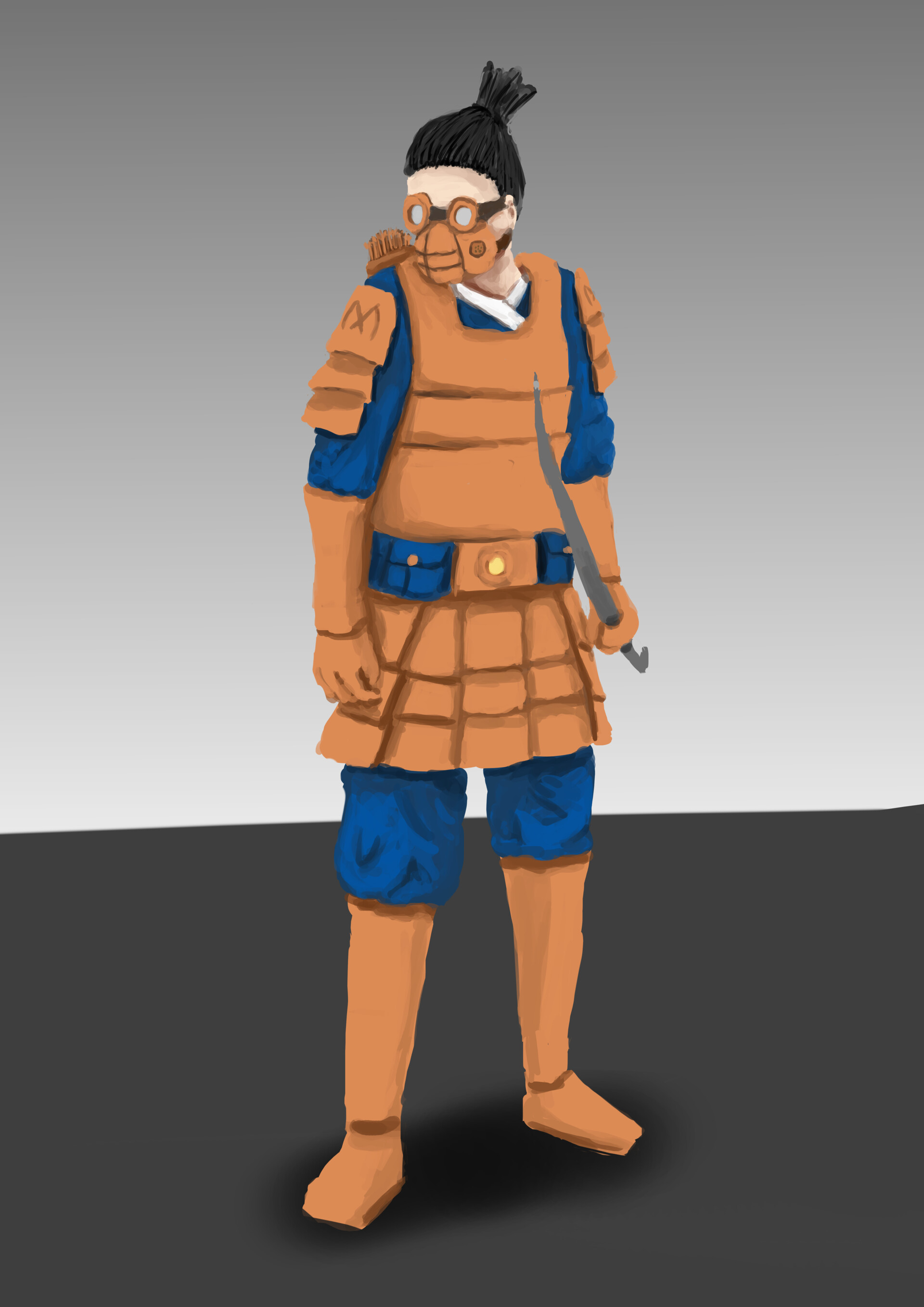 ArtStation - Steampunk Samurai