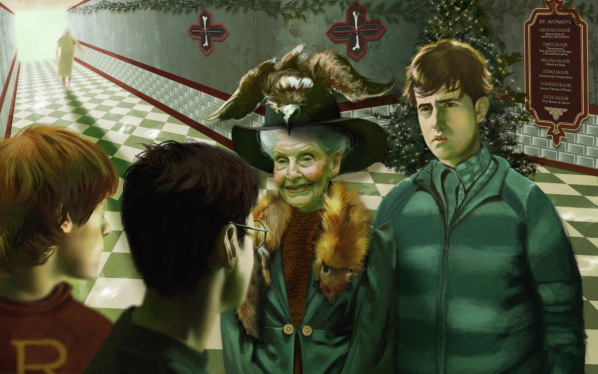 ArtStation - Christmas on the Closed Ward