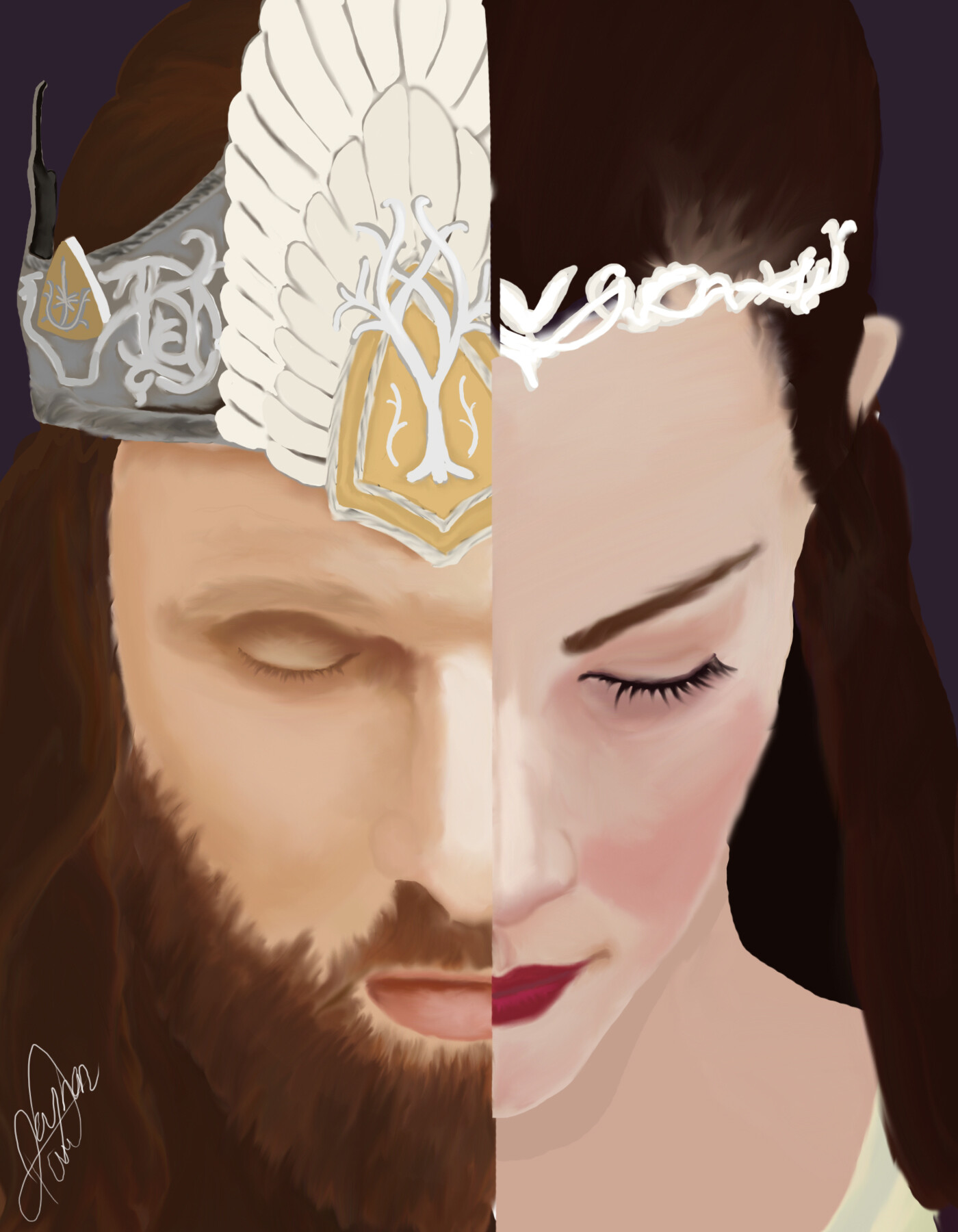 Aragorn And Arwen Fan Art