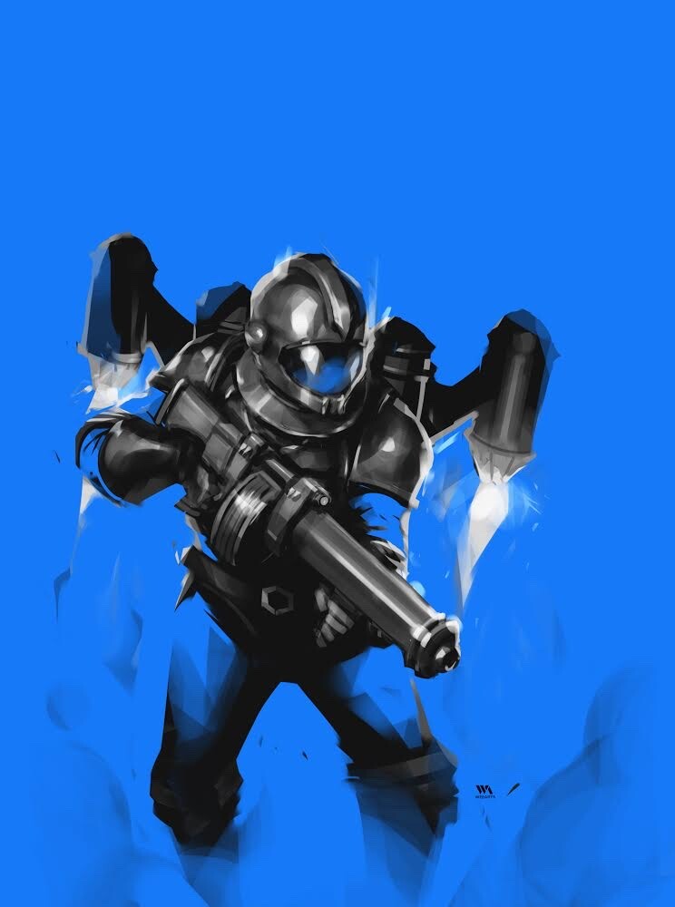 ArtStation - Atomic Tank - Galacteer Pathfinder illustration
