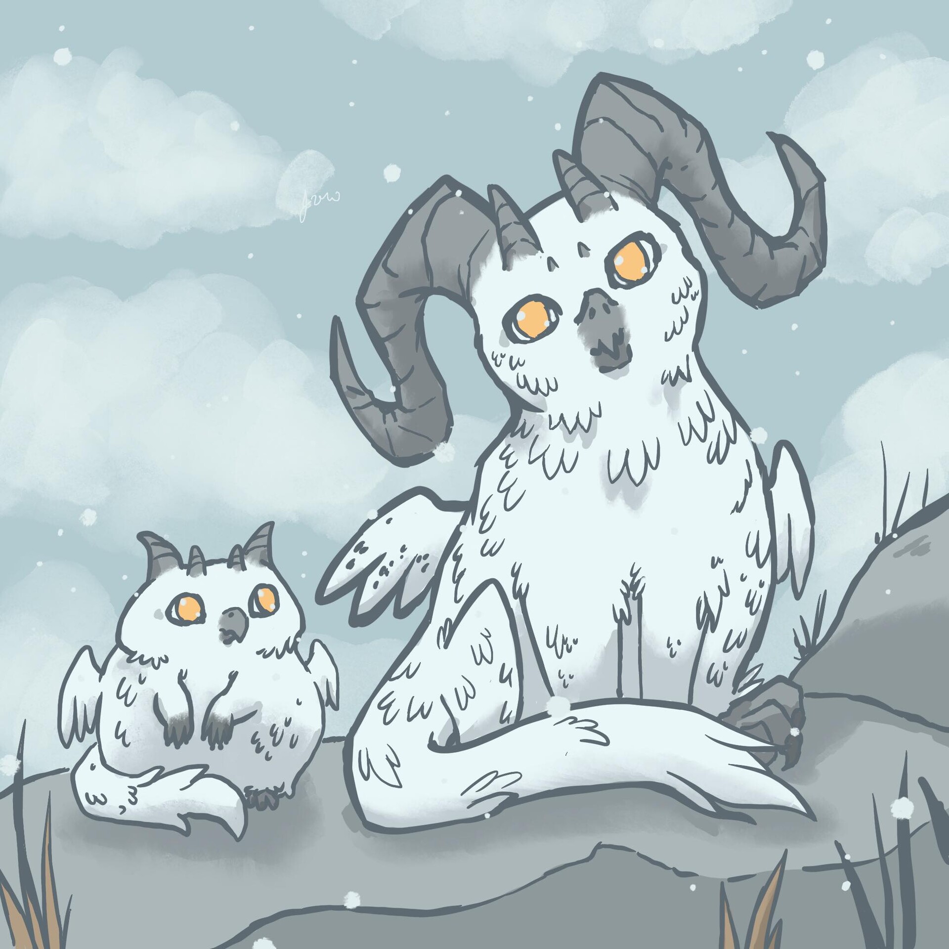 ArtStation - Snowy Owls