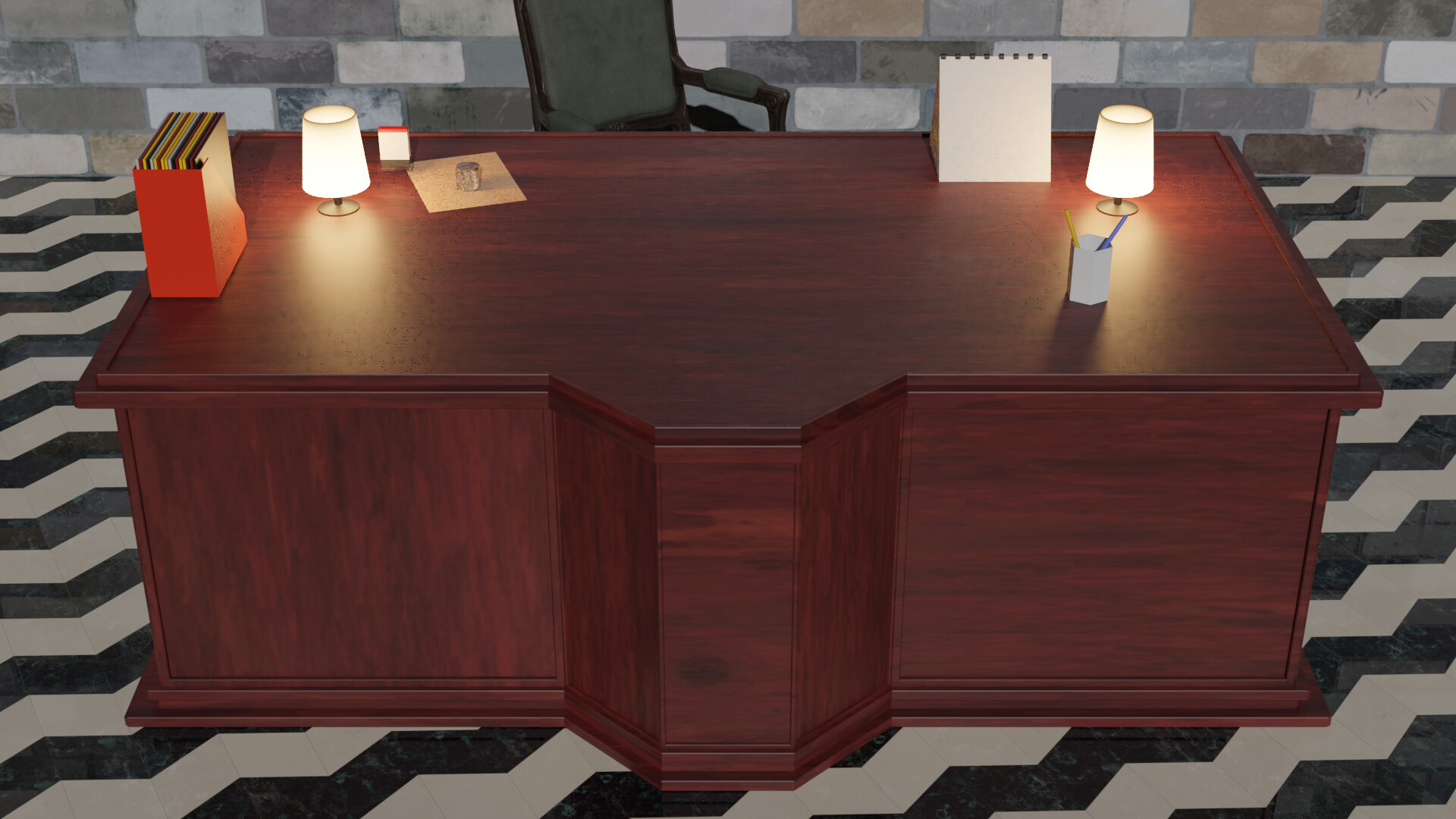 ArtStation - Simple Office Scene Made in Blender