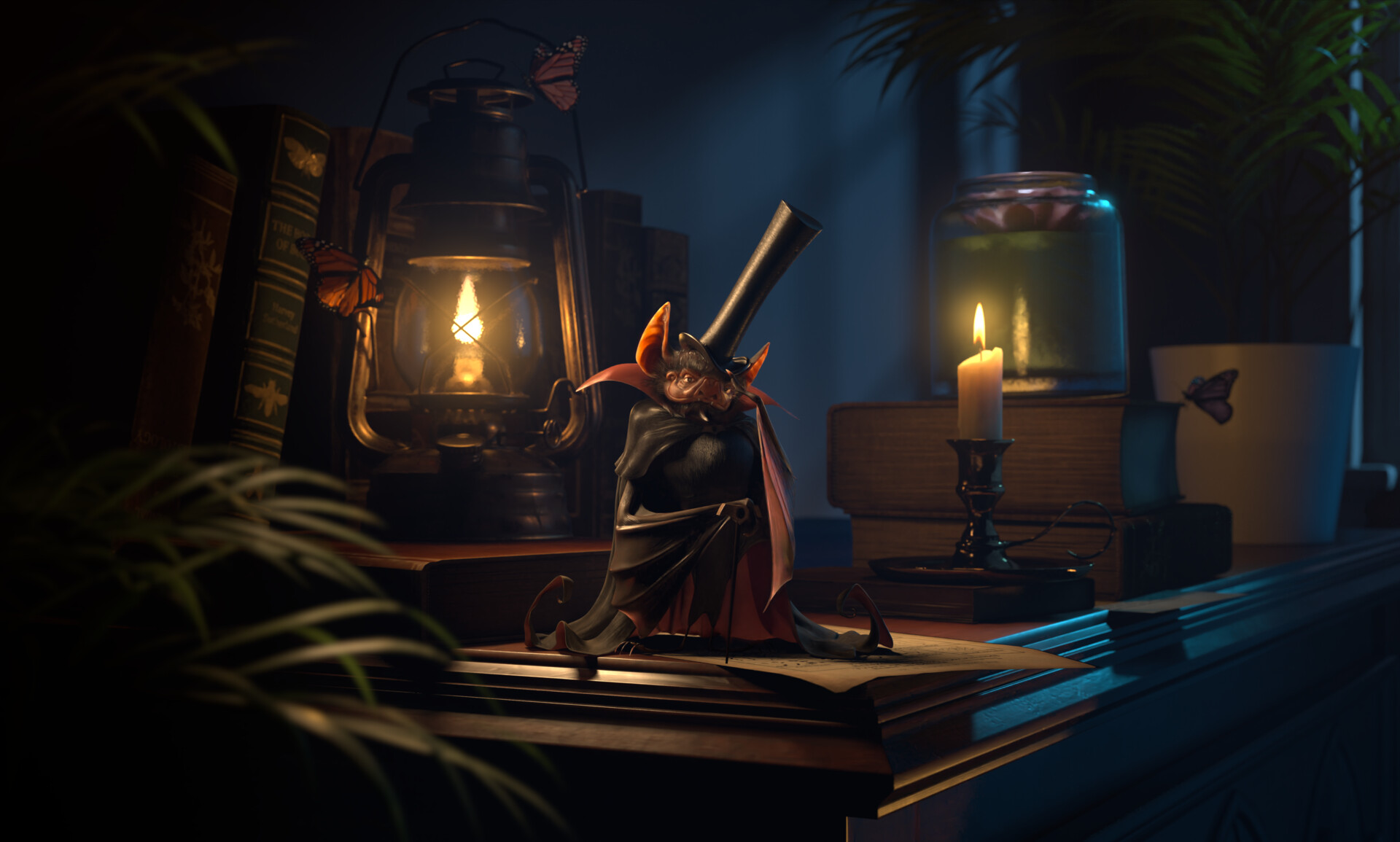 ArtStation - Sir Desmodus Rotundus - lighting exercise