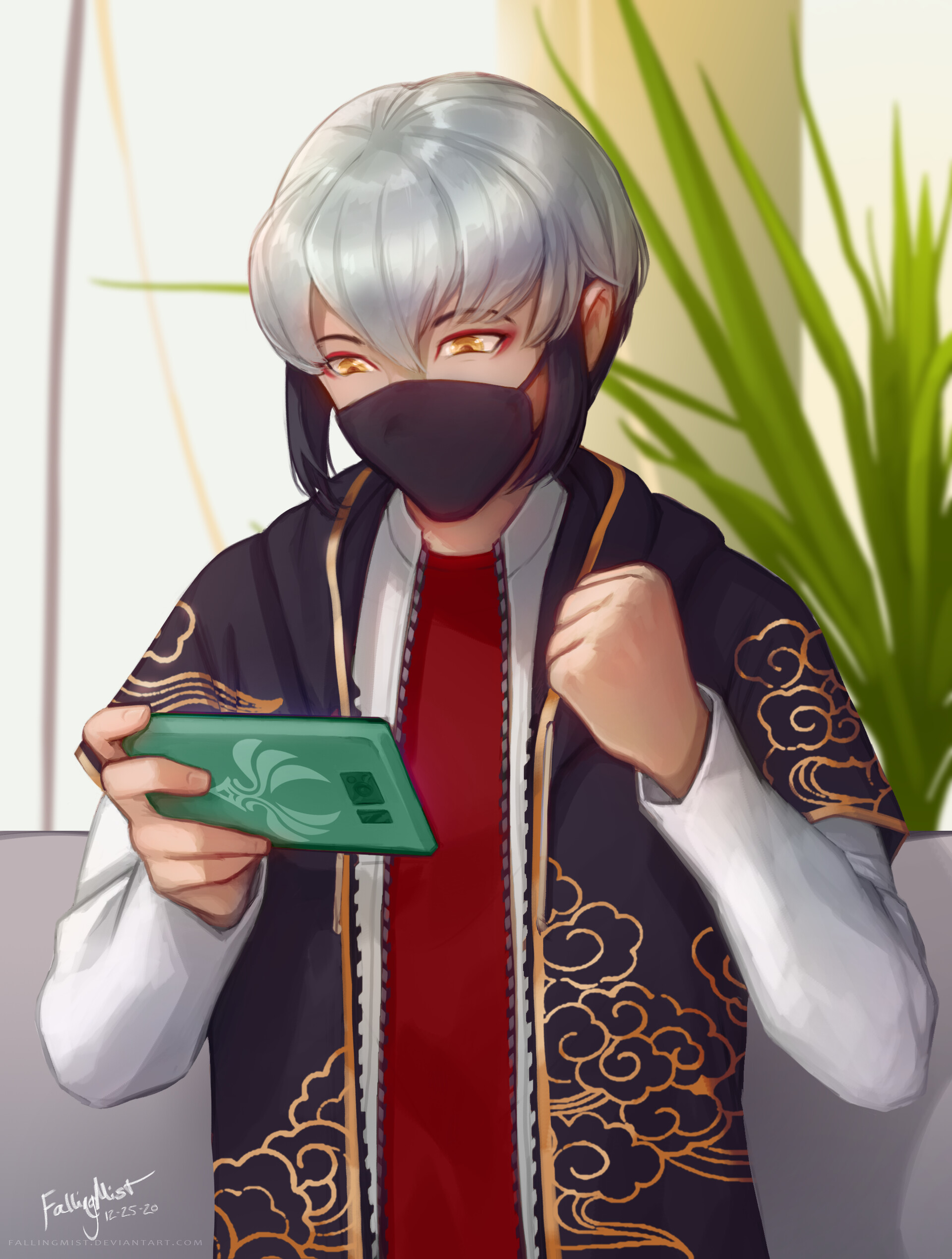 ArtStation - Gift: Hok playing Genshin