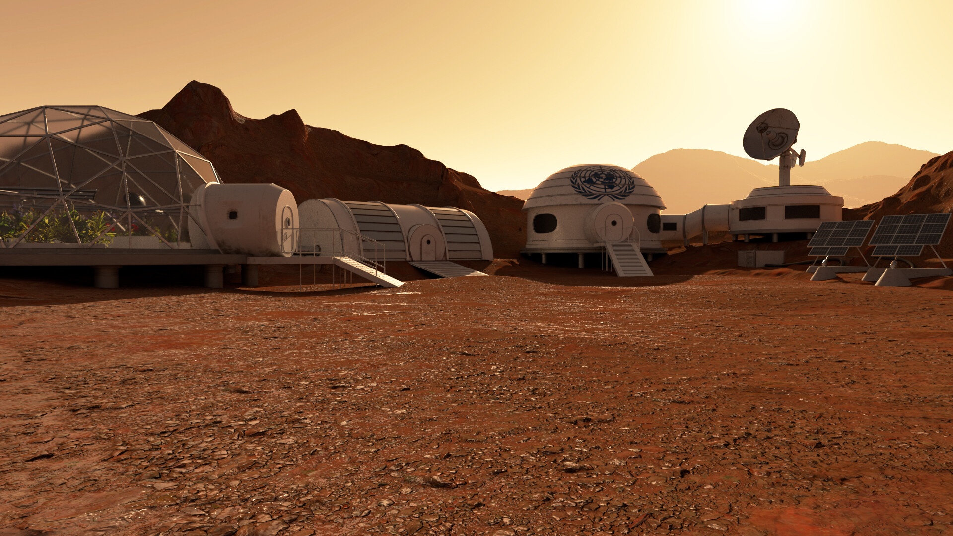 ArtStation - Mars research base