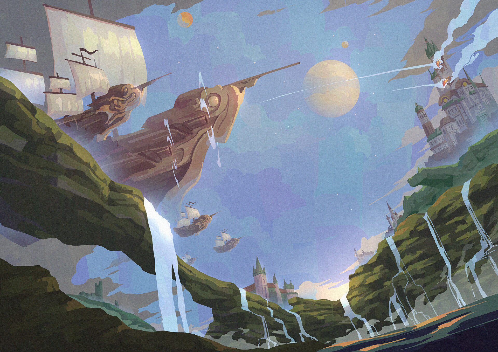 ArtStation - Space Pirate Environment Concept Art