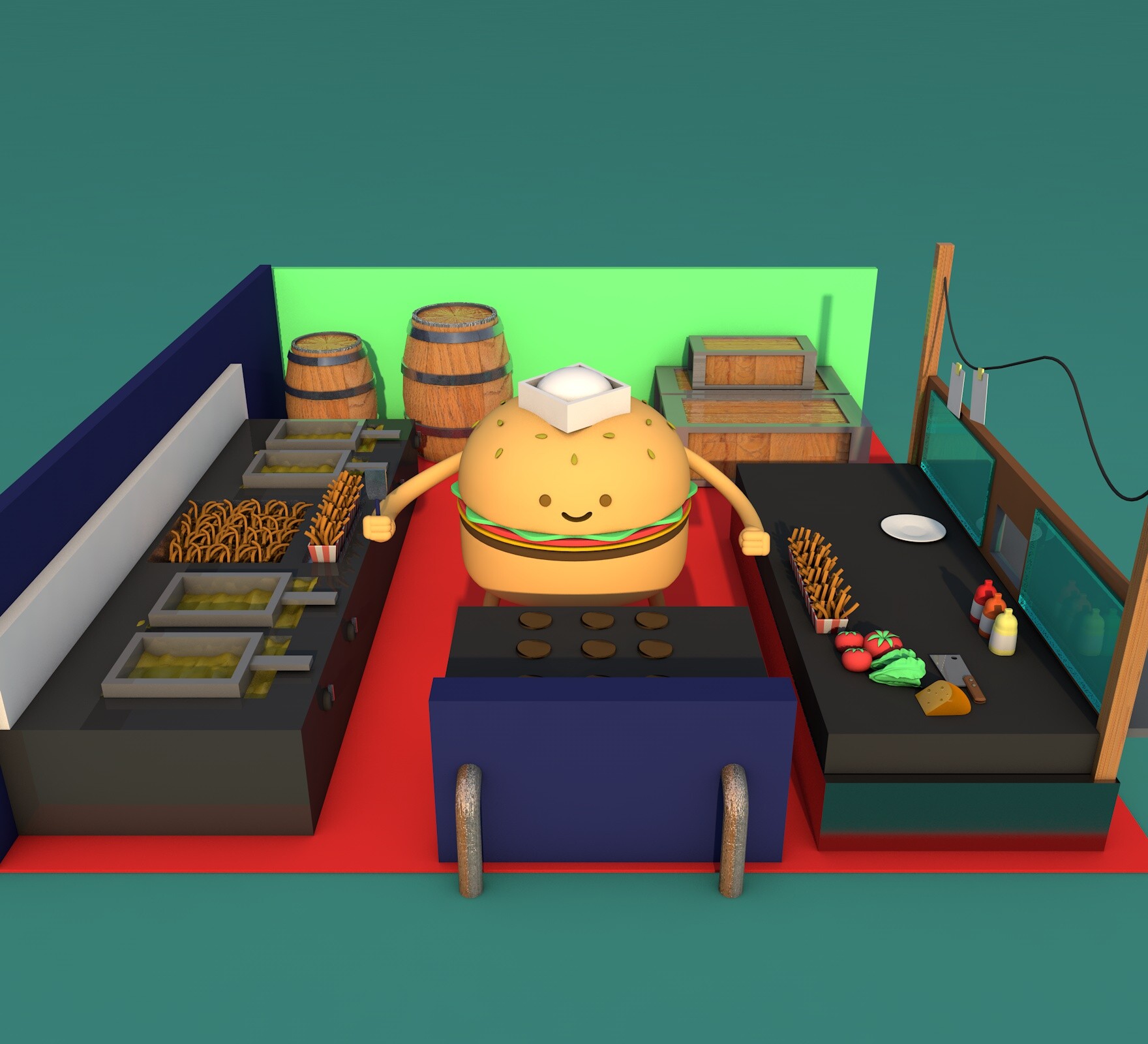 ArtStation - Burger time