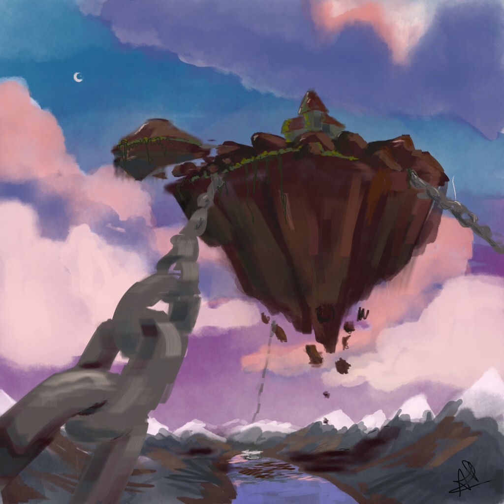 ArtStation - flying island