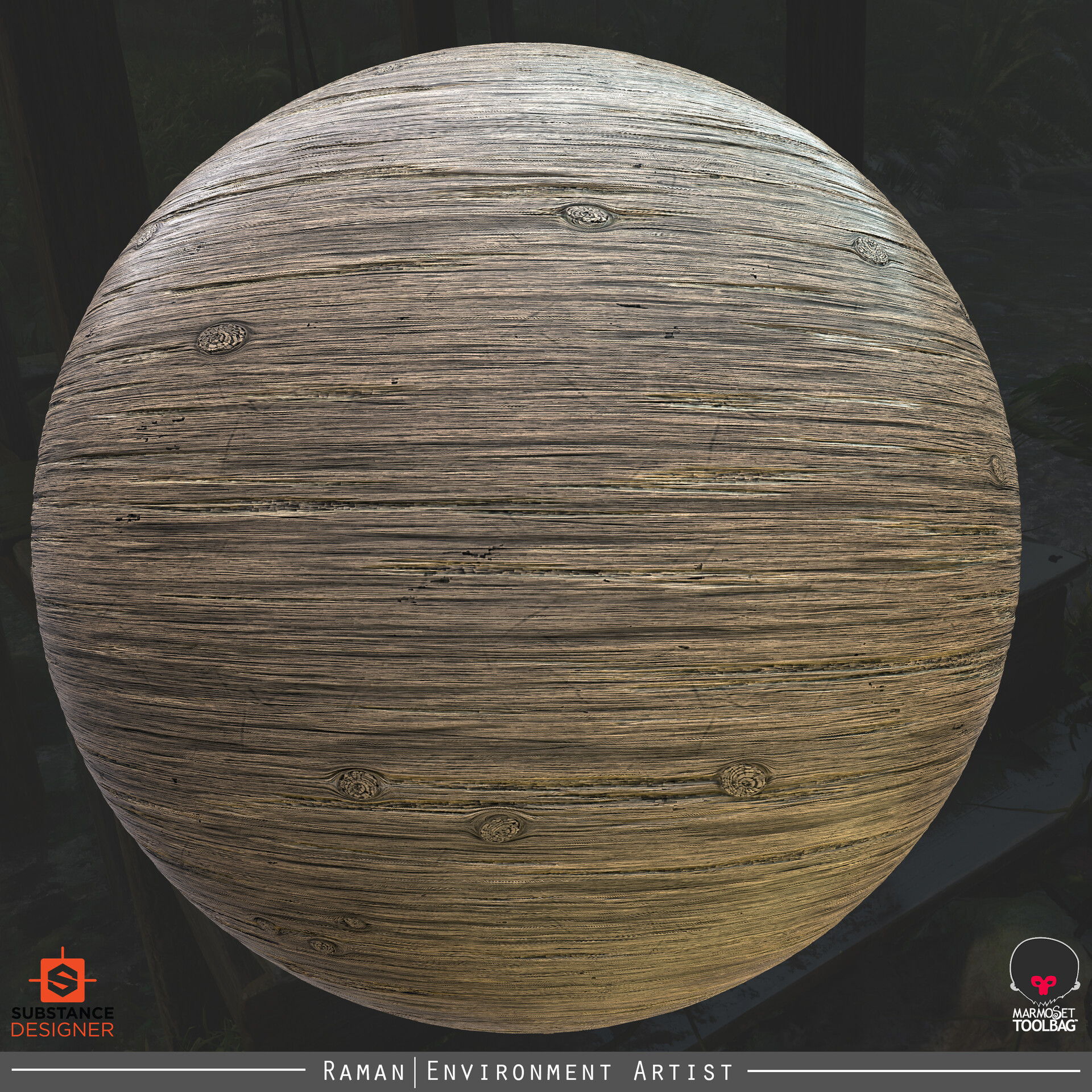 Raman - Substance Designer Wood Material