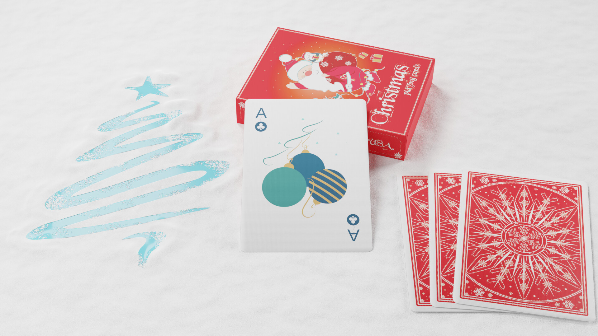 ArtStation - Playing Cards Christmas