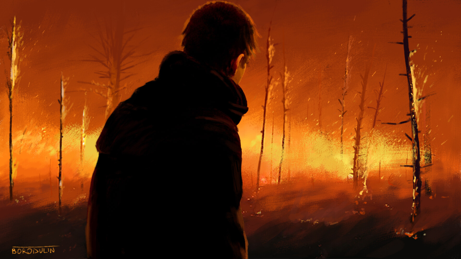 ArtStation - Forest fire