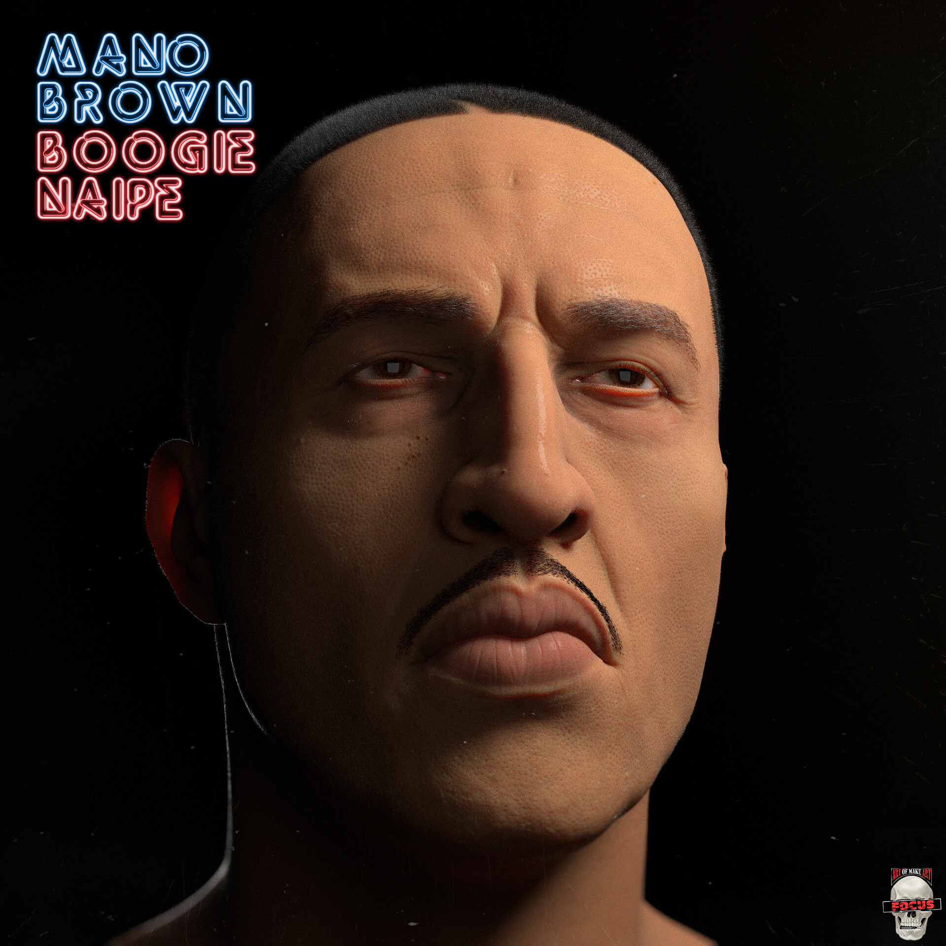 ArtStation - "A portrait one of the greatest Brazilian rappers"