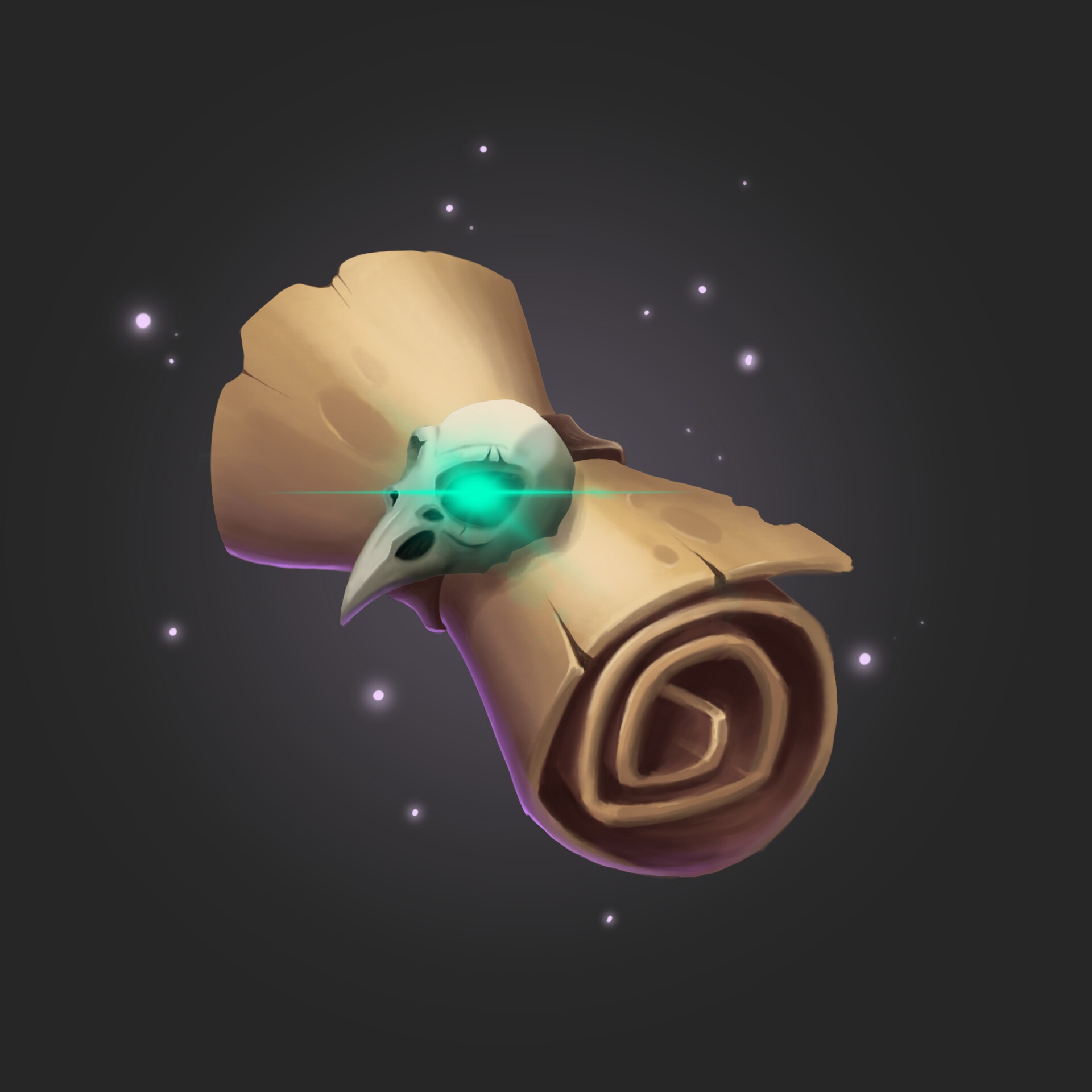 ArtStation - Magic scroll game item