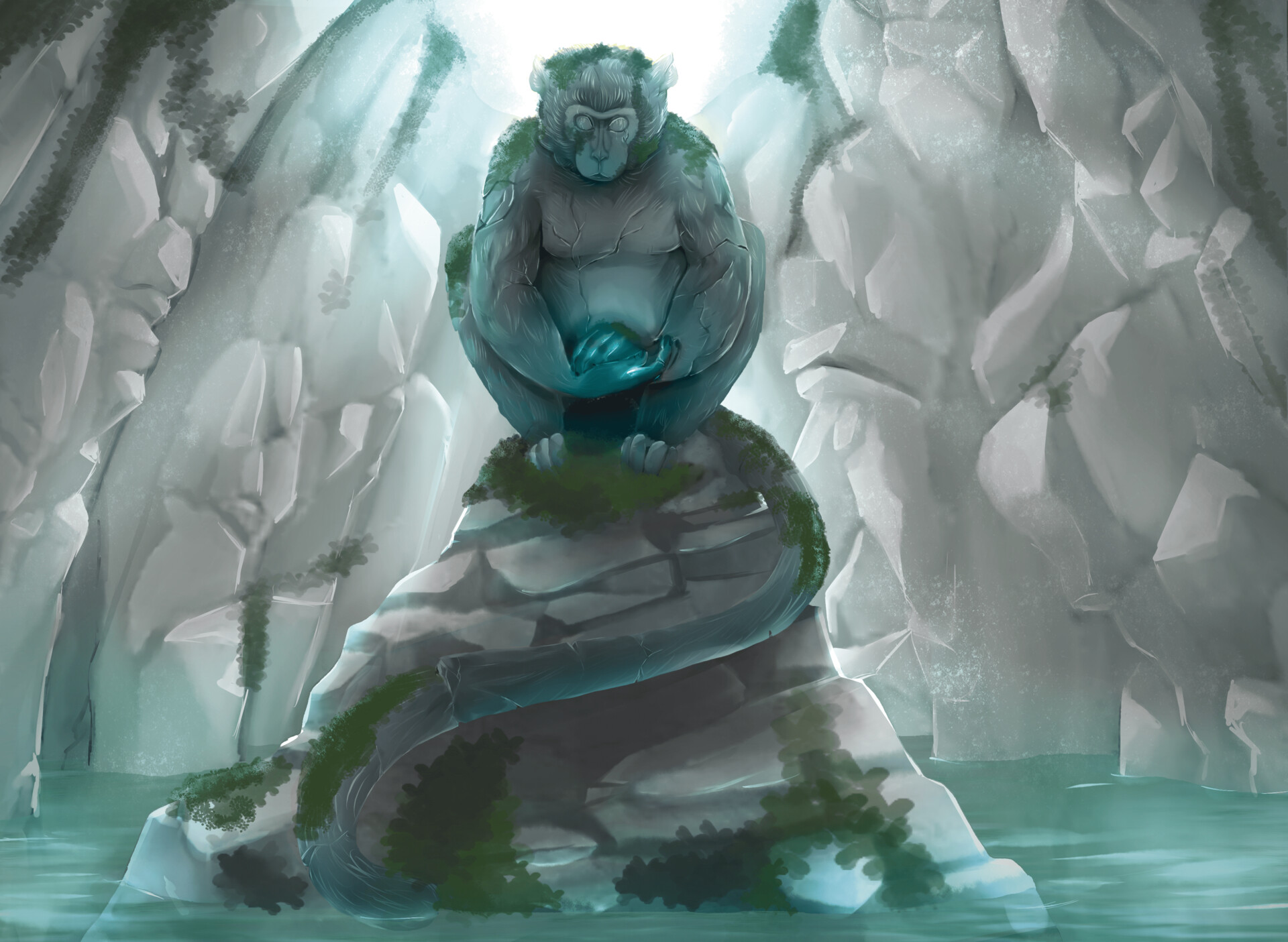 ArtStation - The Monkey Statue (Edit)