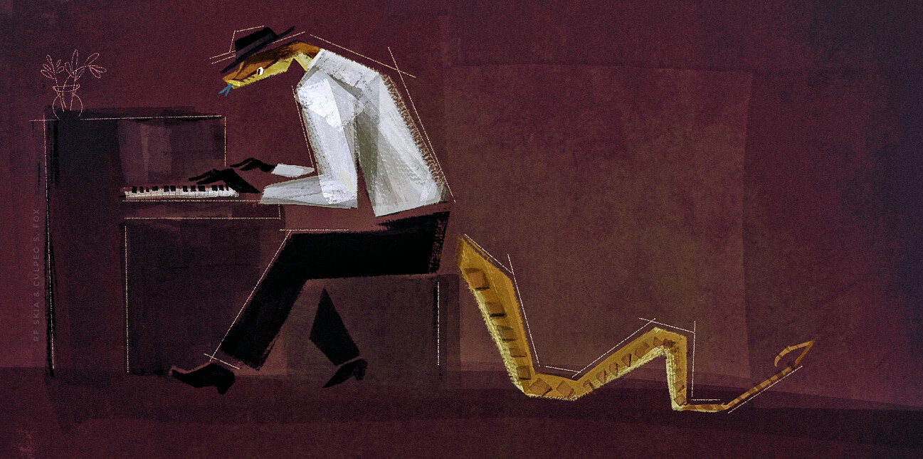 ArtStation - A Snake and a Piano