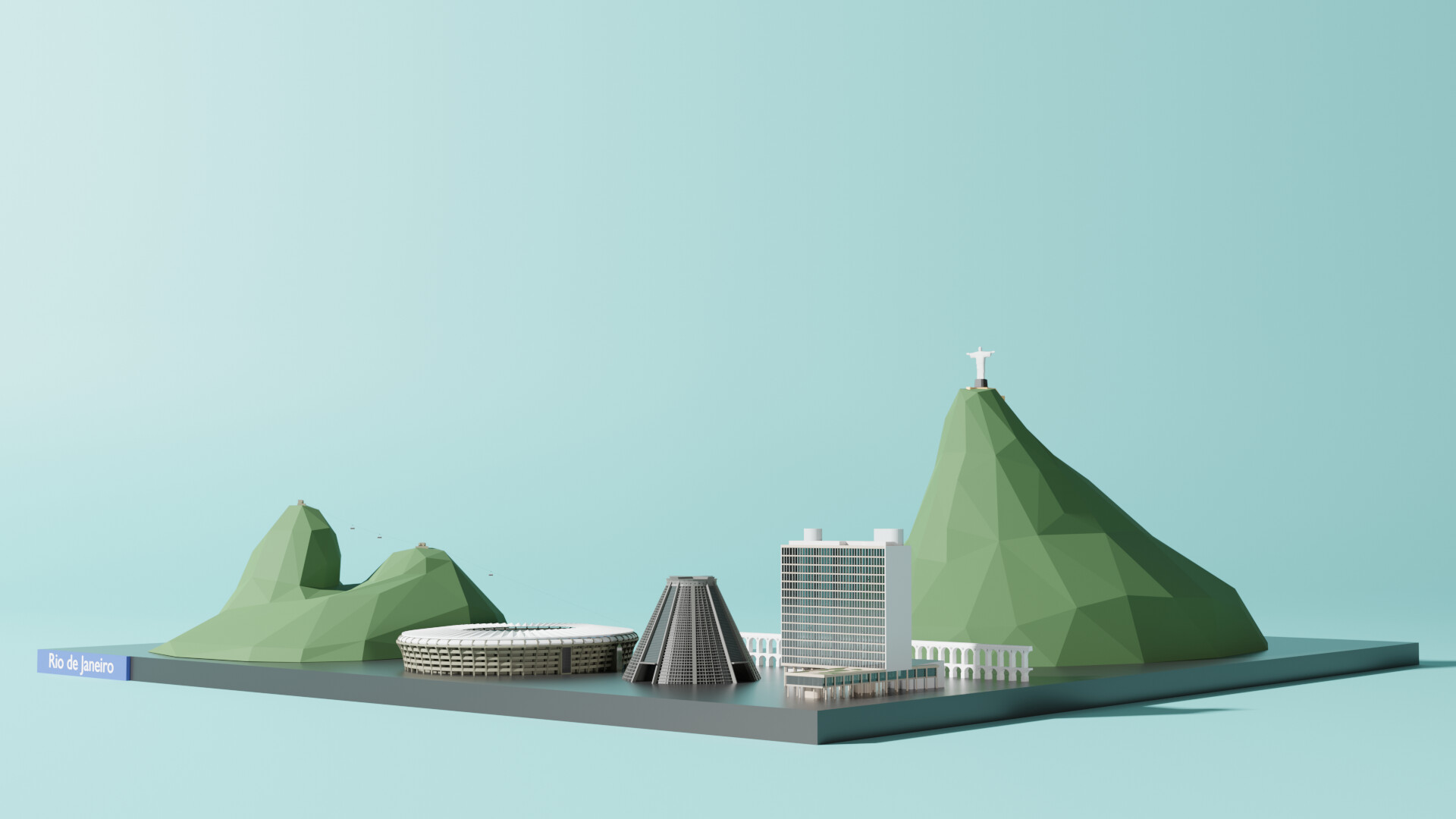 ArtStation - O Rio de Janeiro continua lindo - City and monument models