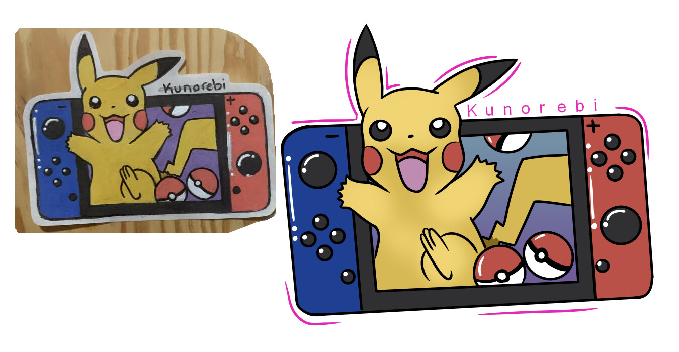 ArtStation - Nintendo Switch Pikachu