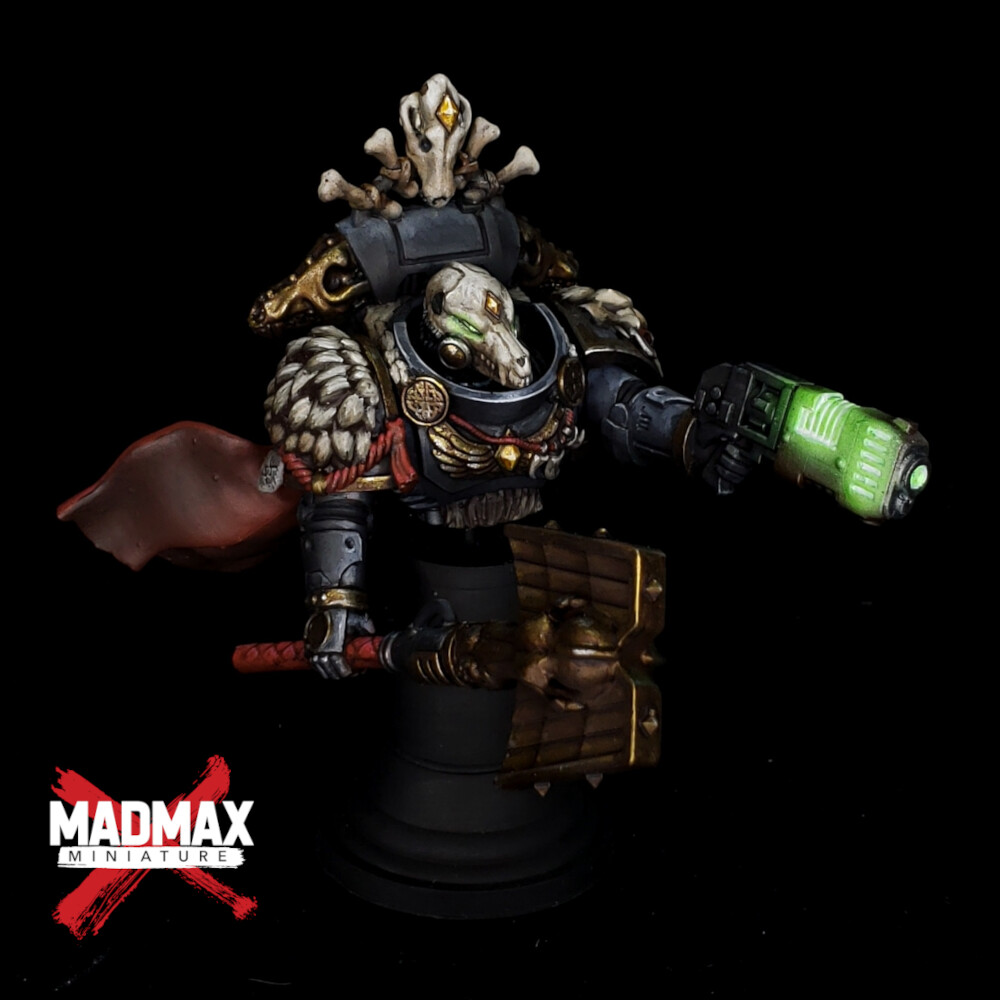 ArtStation - Wolf Priest space marine Bust - Mashup