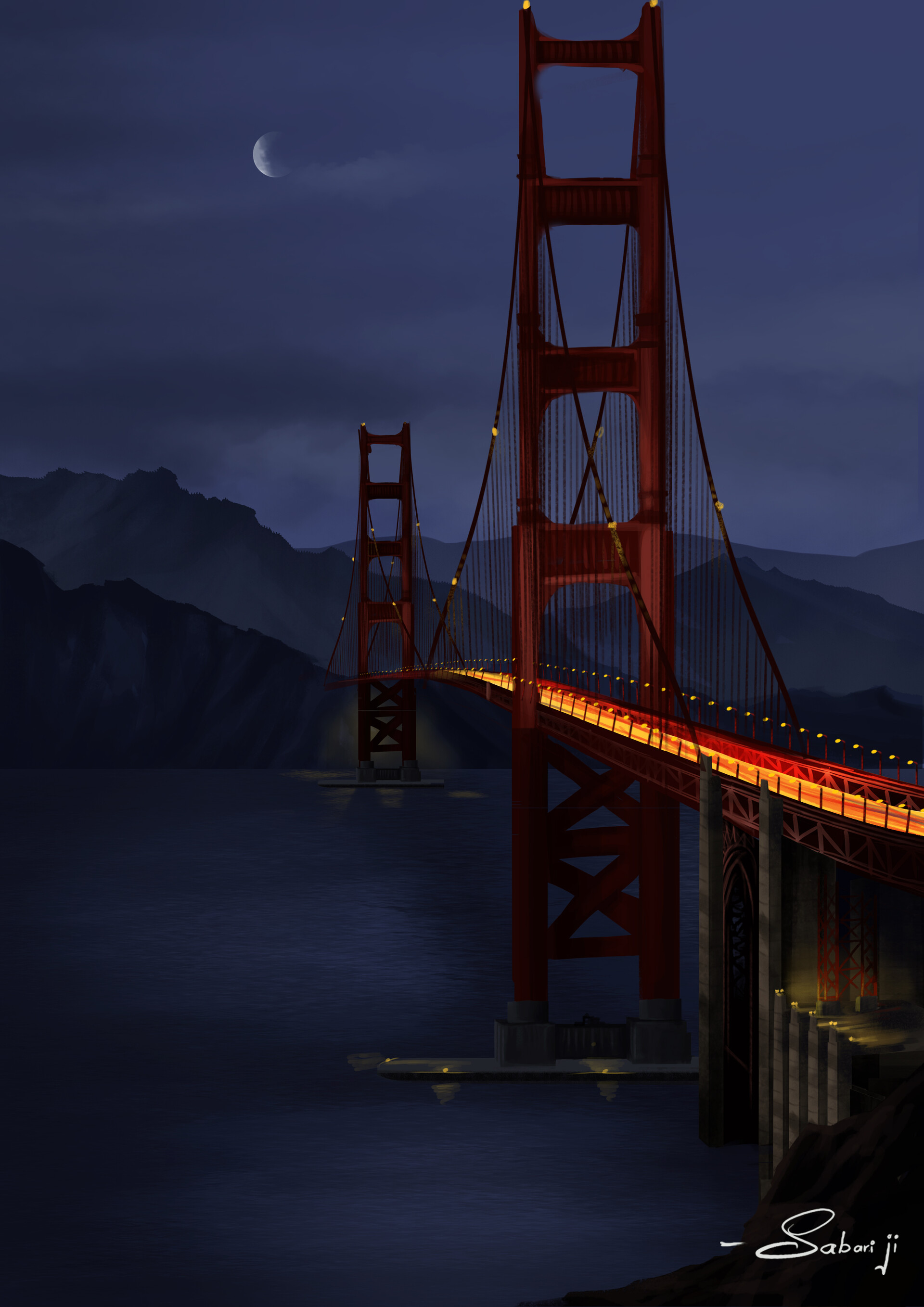 ArtStation - Golden Gate Bridge