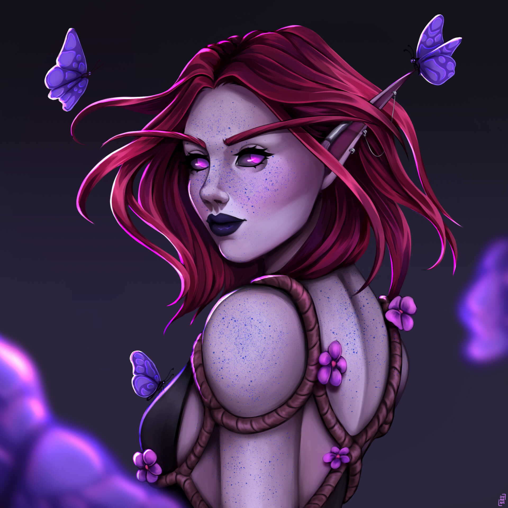 ArtStation - Magical Void Elf [Commission]