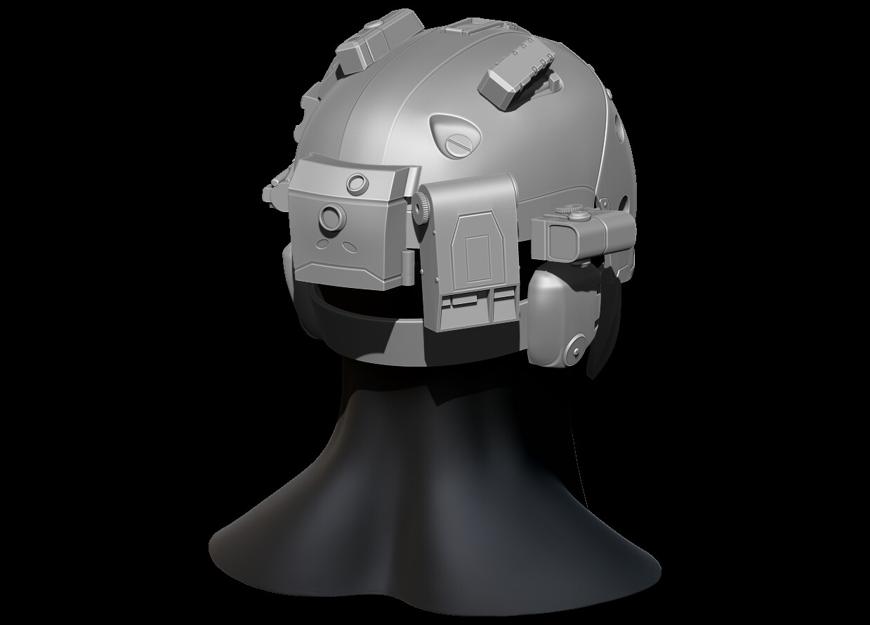 Mirko - Cyberpunk medic trauma wearable helmet