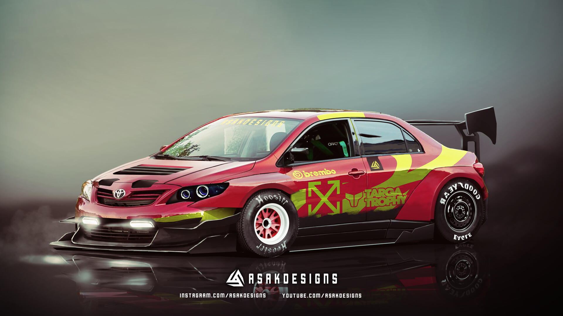 ASAK DESIGNS - toyota corolla timeattack custom