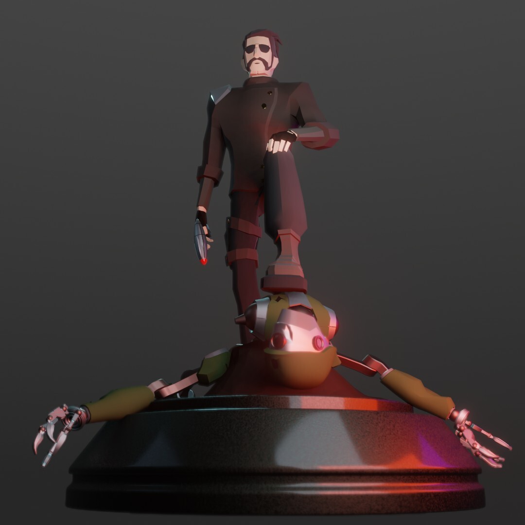 Fernando Malhada - Greg - Lowpoly Character (Retro Hero)