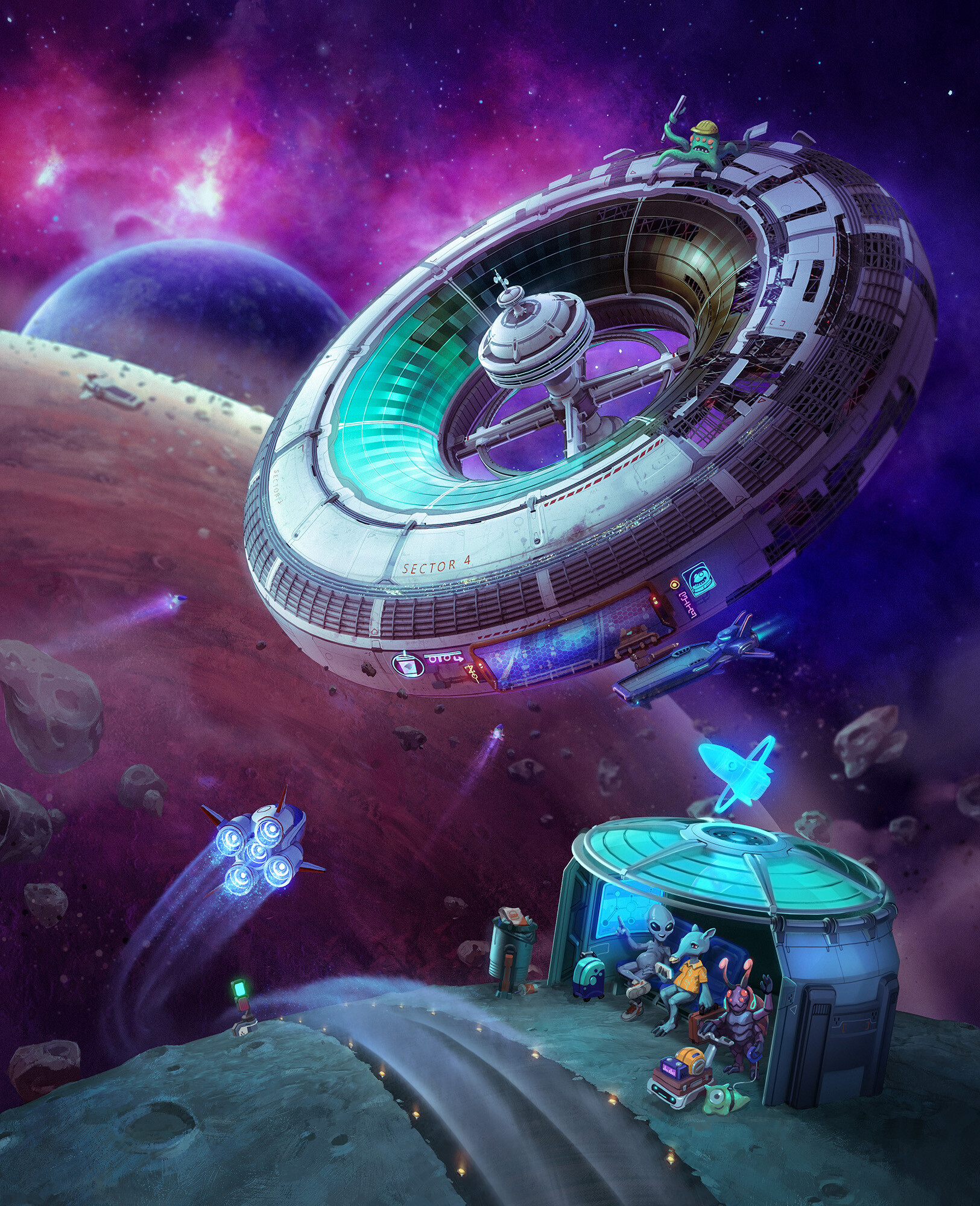 ArtStation - Spacebase Startopia Key Artwork