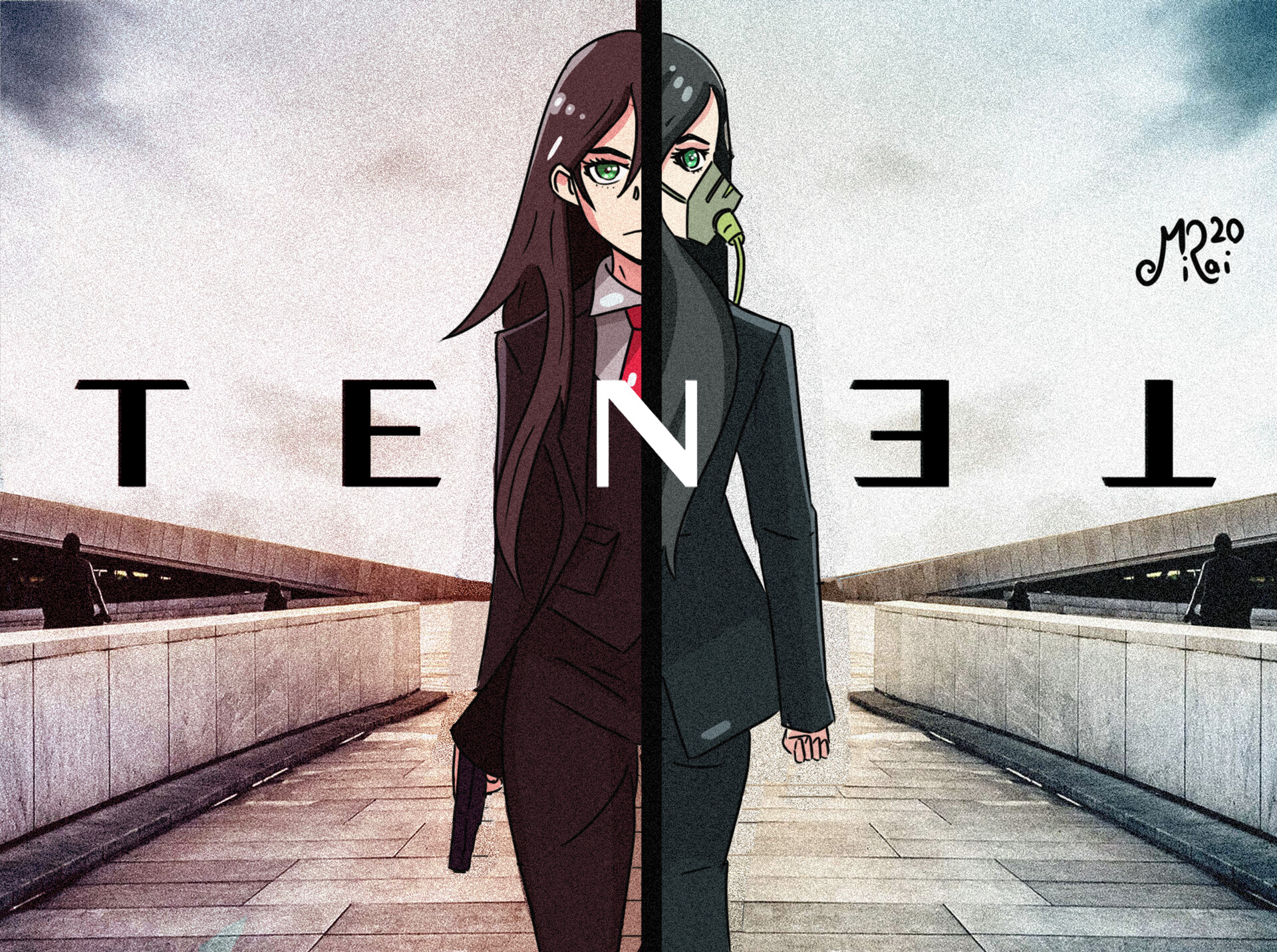 ArtStation - T E N E T (anime girl's version)