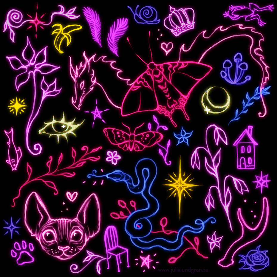 ArtStation - Neon Doodles