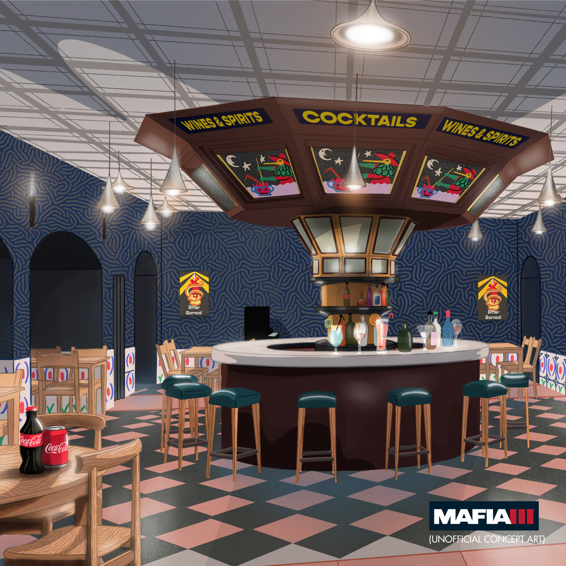 ArtStation - BAR INTERIOR
