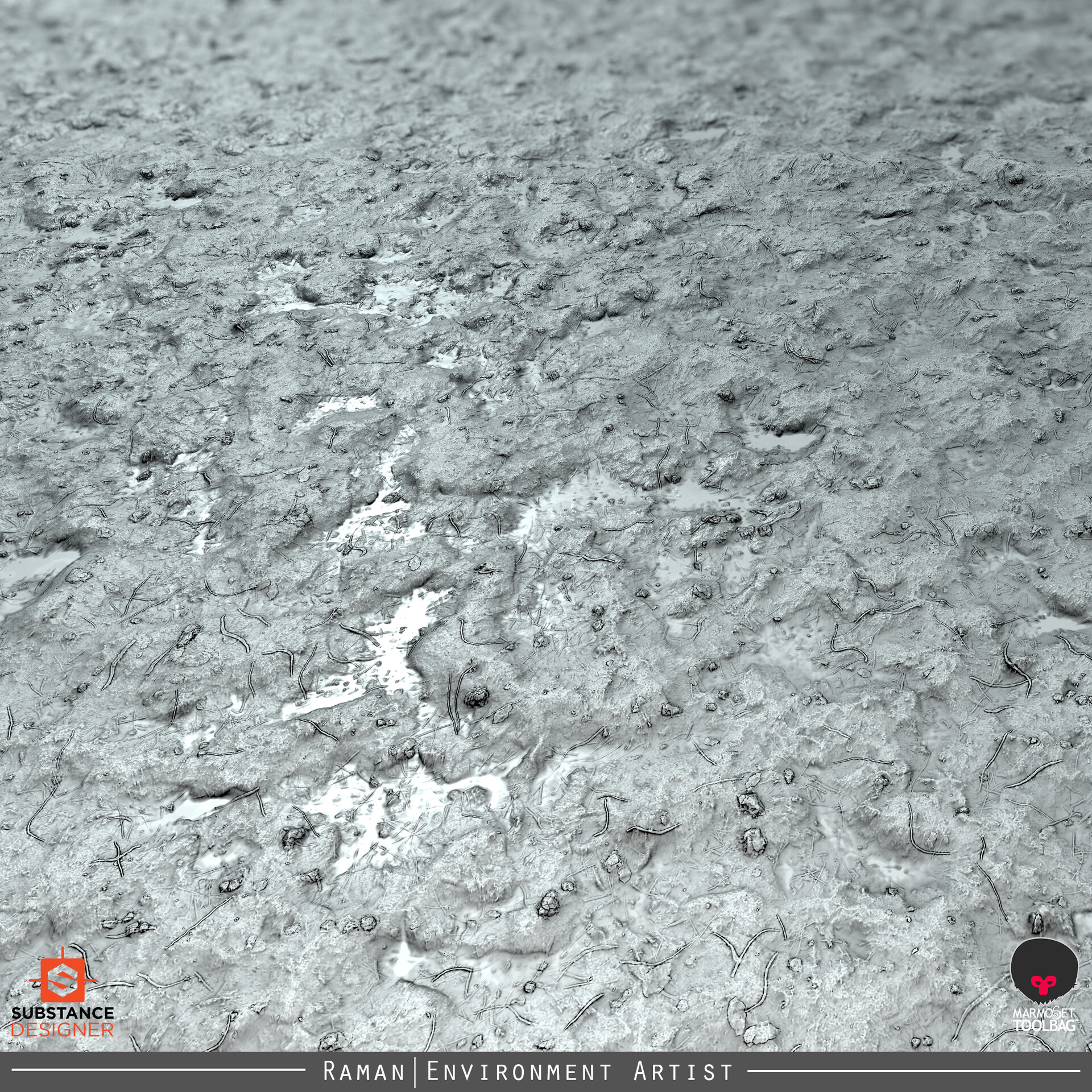 Raman - Substance Designer Ground Mud Material