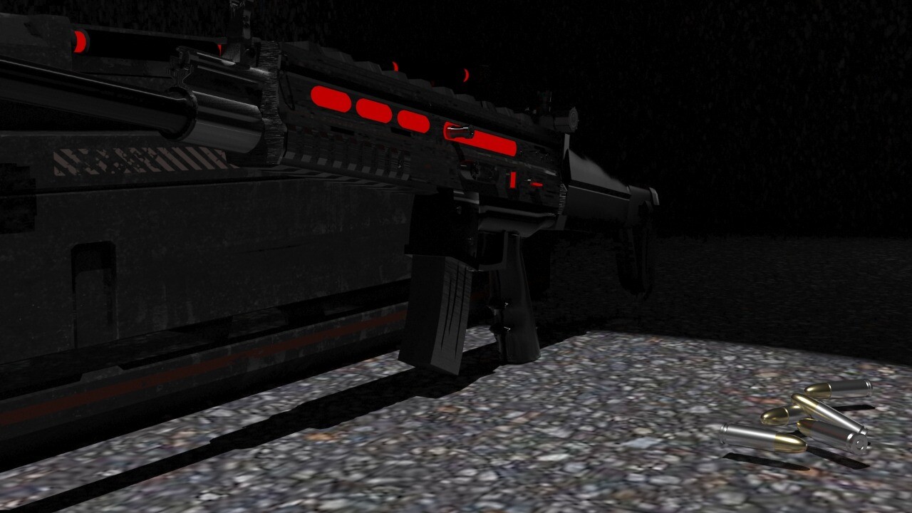 ArtStation - Scar L Gun Model