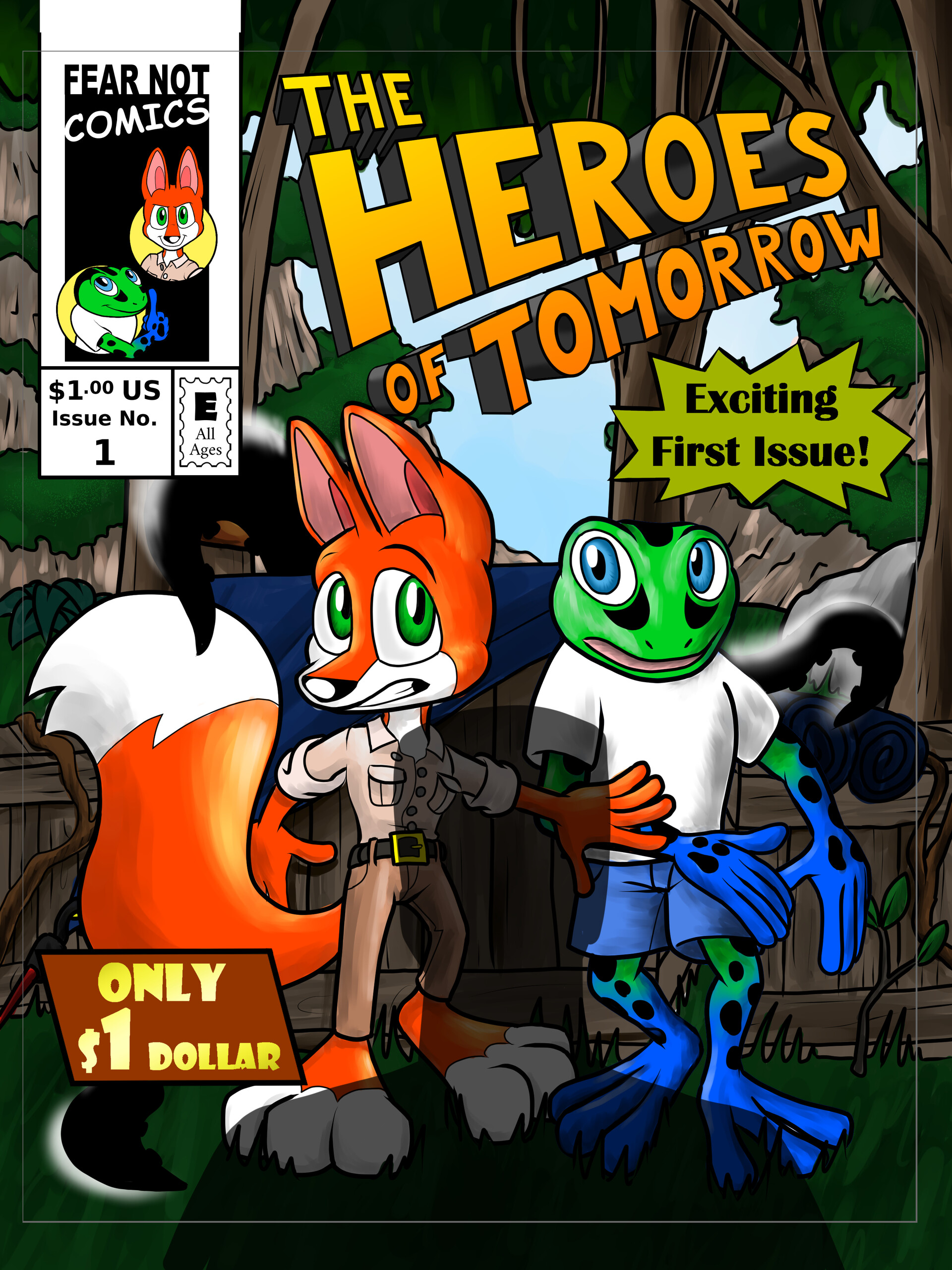 ArtStation - The Heroes of Tomorrow Issue 1 Cover Art