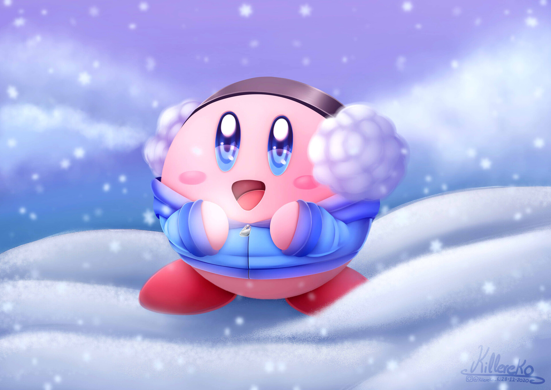ArtStation - Winter Kirby