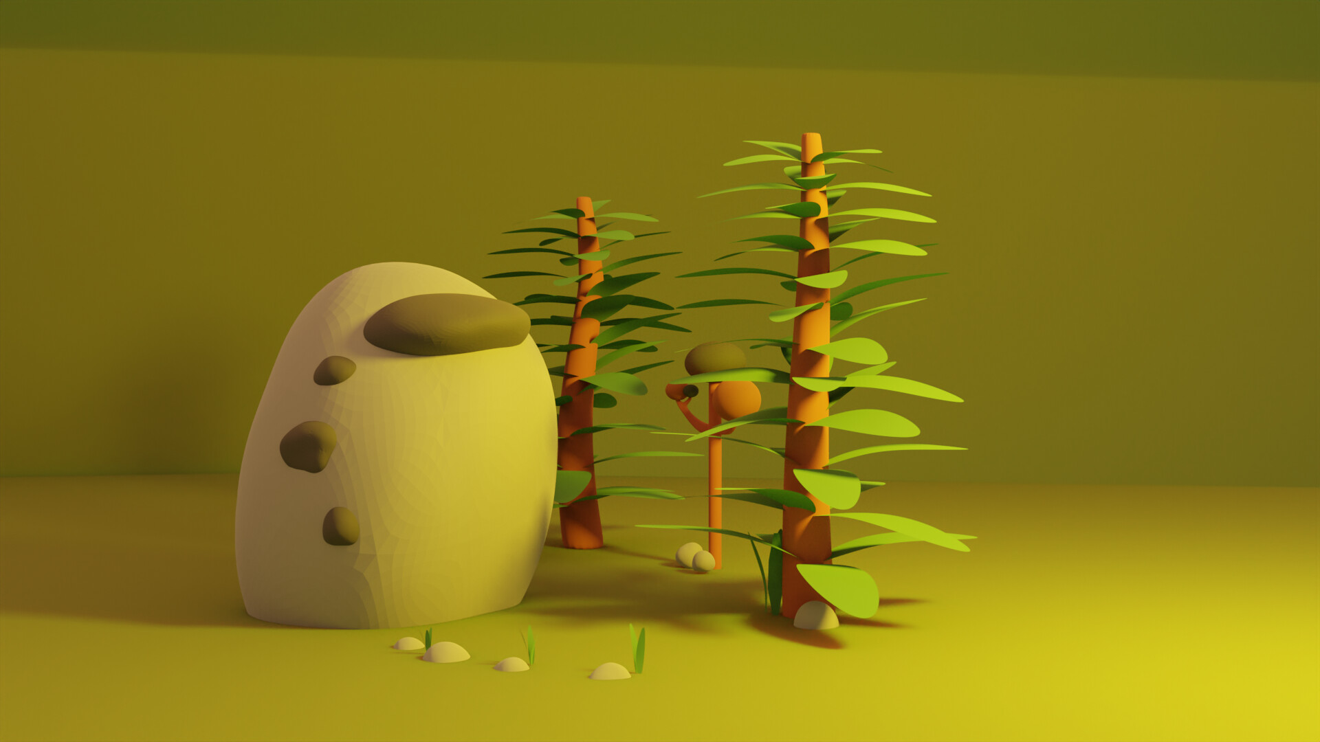 ArtStation - Lighting Study - Low Poly Environment