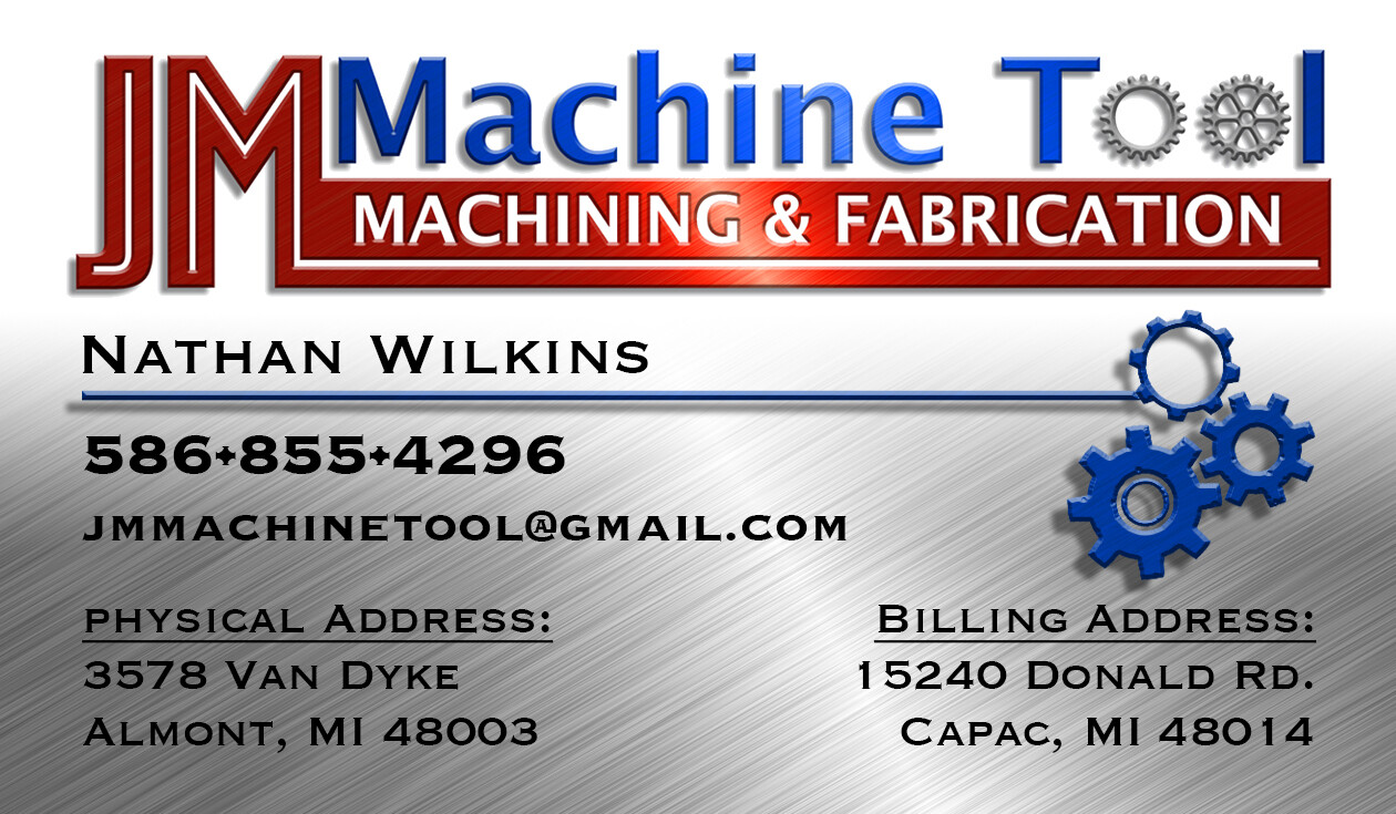 ArtStation - JM Machine Tool Logo / Business Card and Postcard with ...