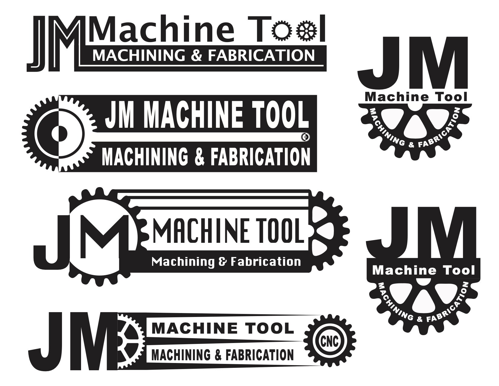 Robbin Webb - JM Machine Tool Logo / Business Card and Postcard with ...