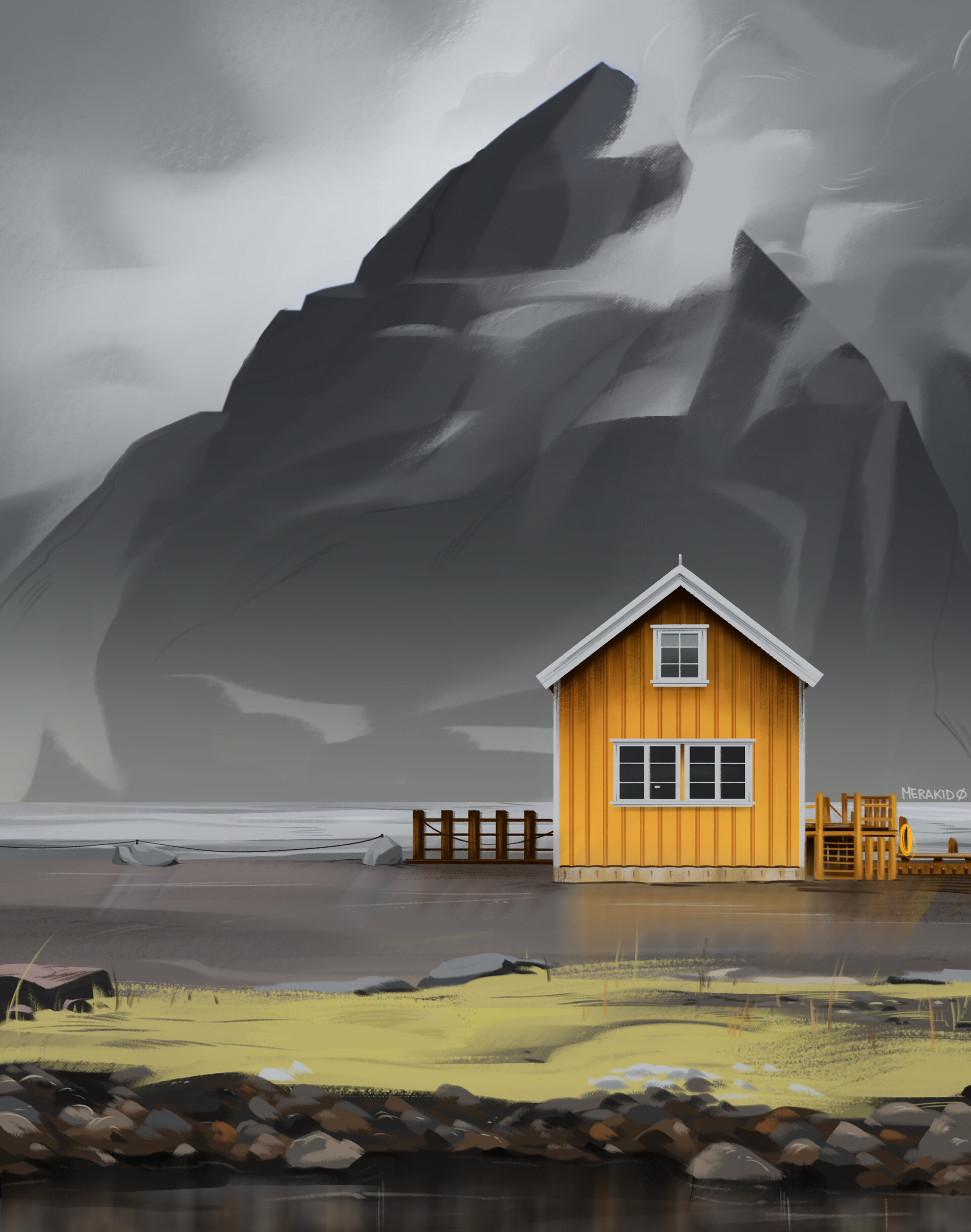 ArtStation - Yellow house