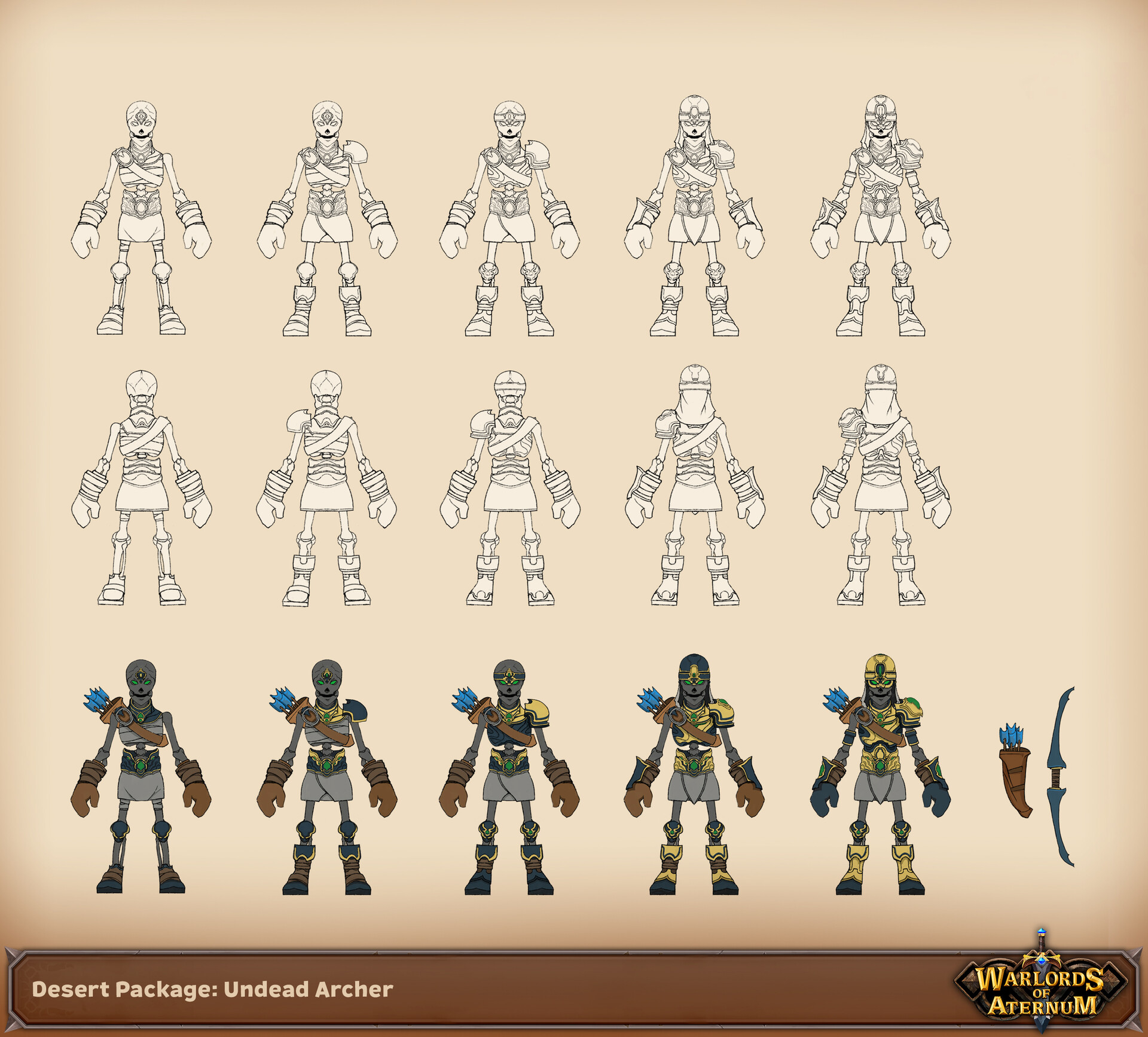 Emmanuel Malin - Warlords of Aternum - Undead Army concepts