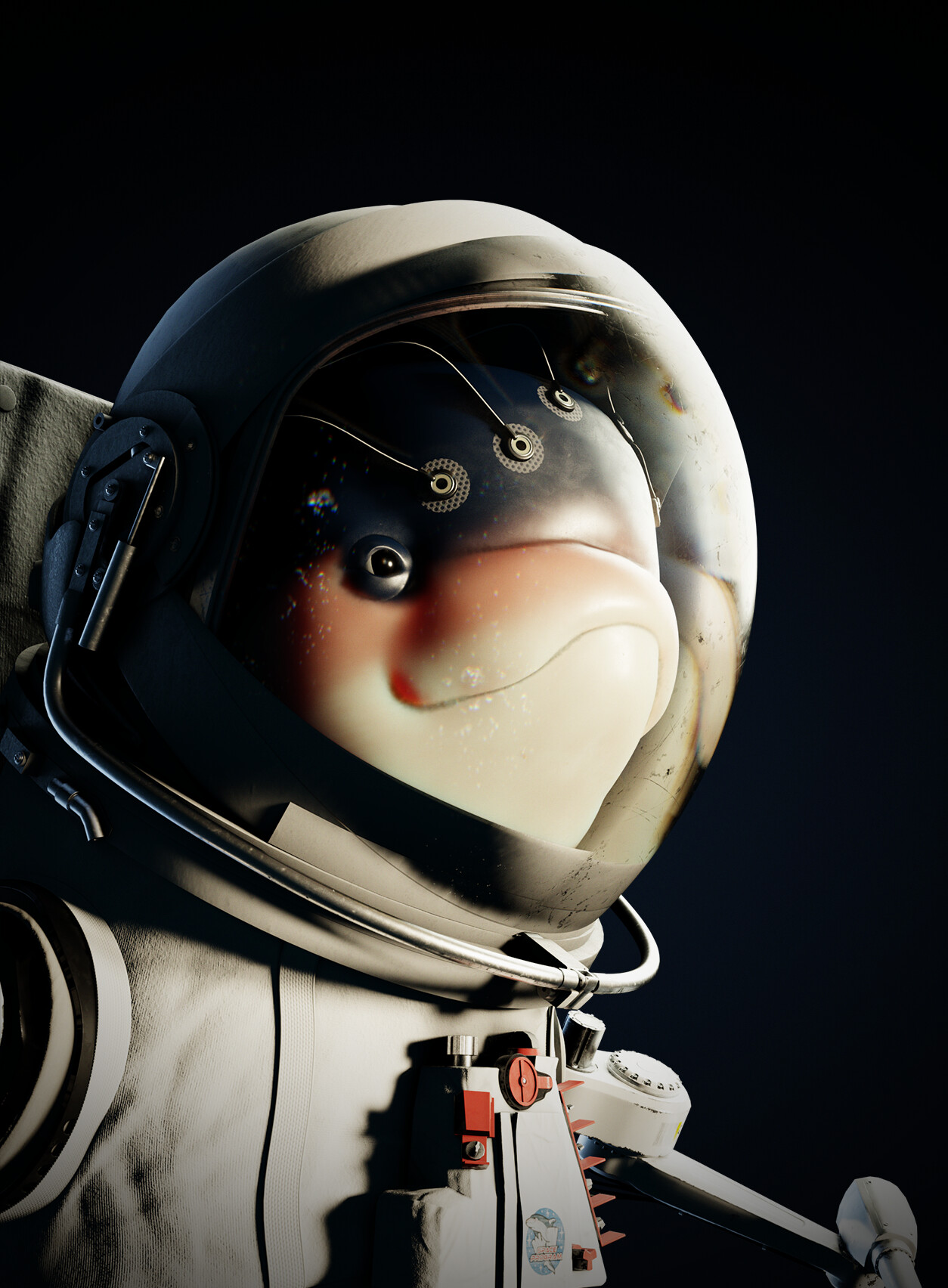 Mark Newnham - 2D & 3D Artist - Dolphin in Space