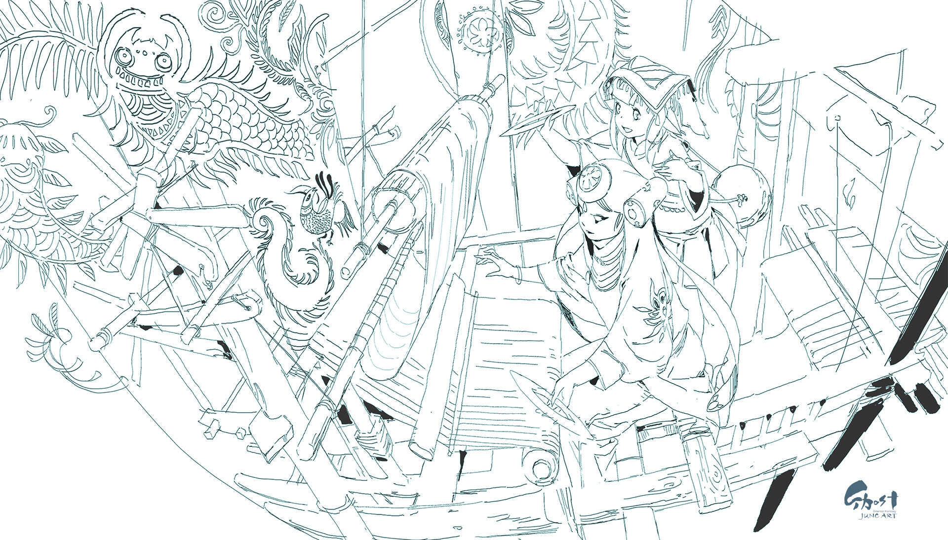 Wenjun Lin - Line works#2020-12