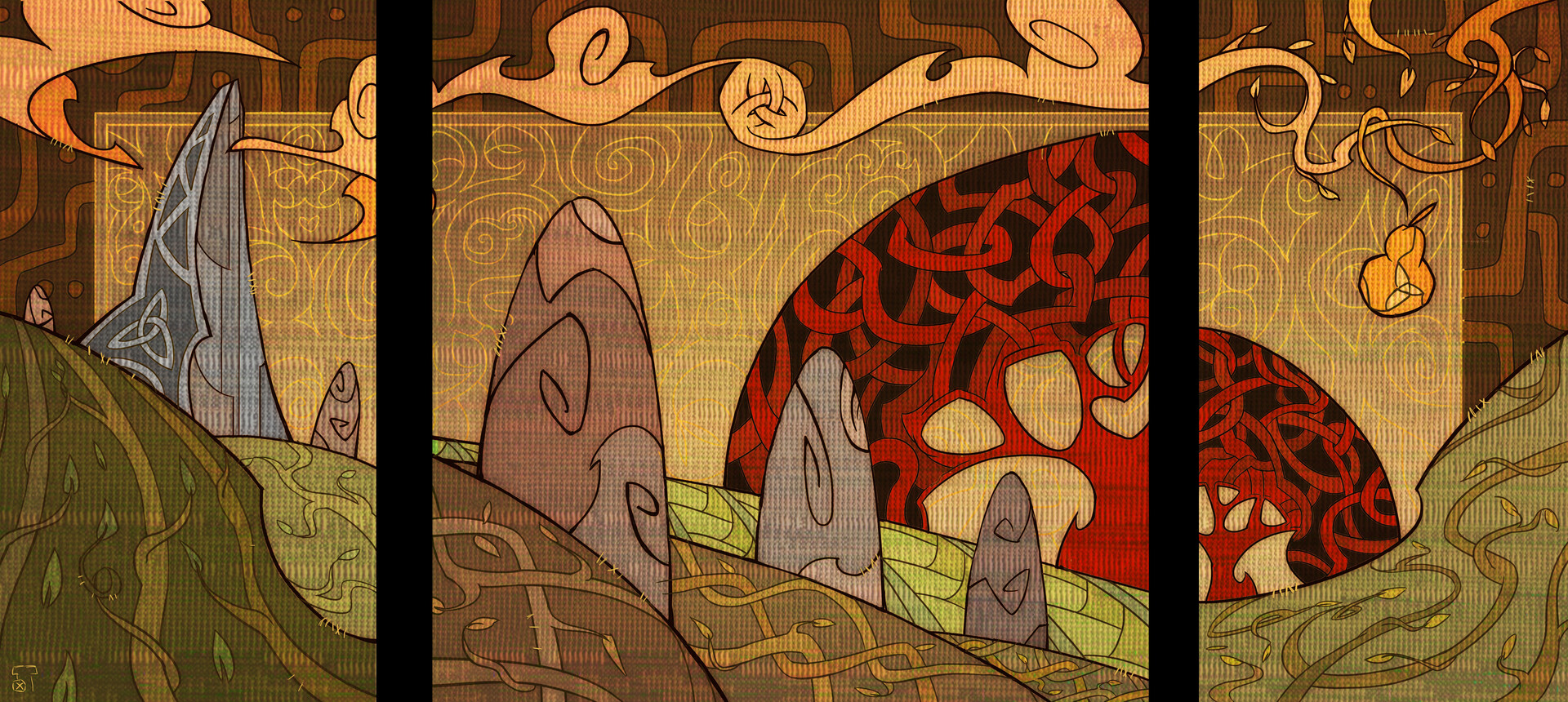 ArtStation - Celtic triptych "Trinity"