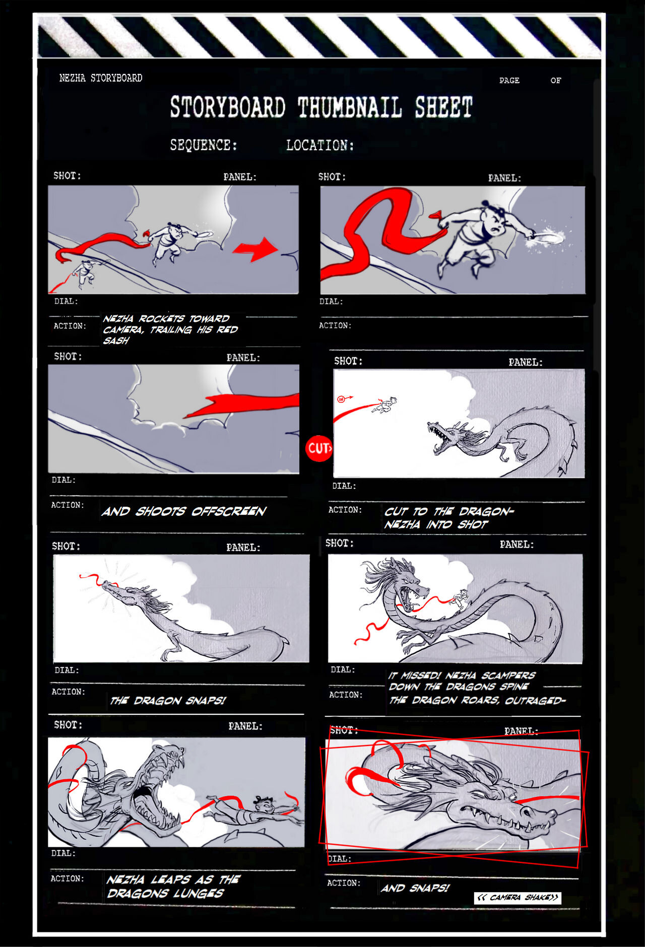 ArtStation - Snap! another section of the Nezha fight sequence