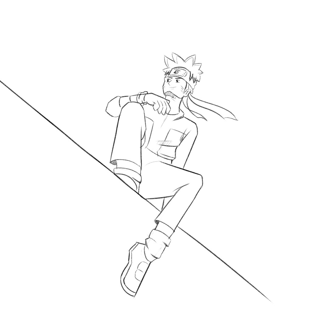 how to draw naruto style characters