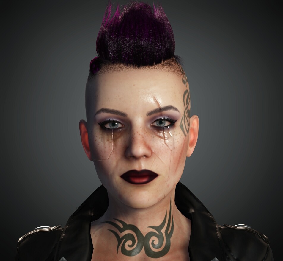 ArtStation - Cyberpunk Girl