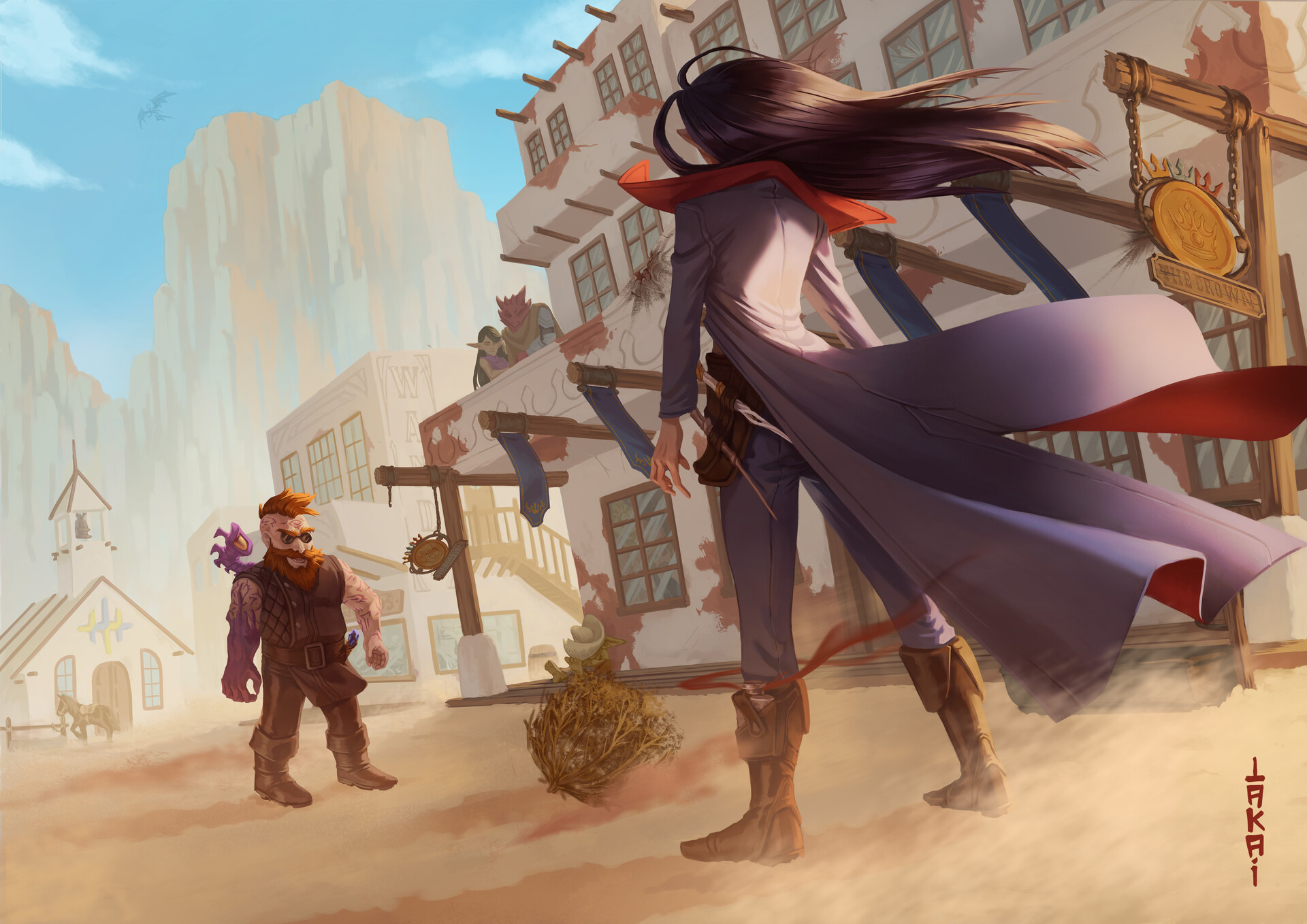 ArtStation - Showdown at The Crown