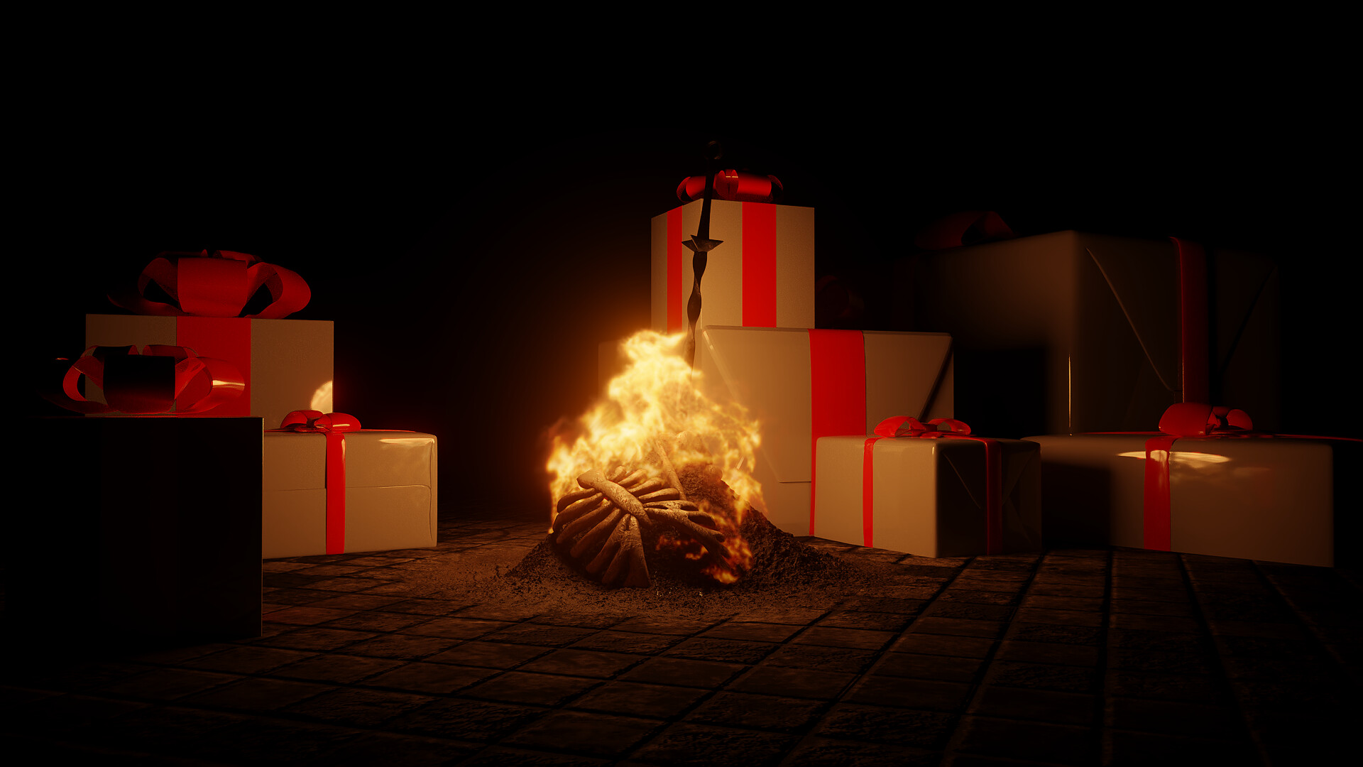 ArtStation - Christmas bonfires - 23